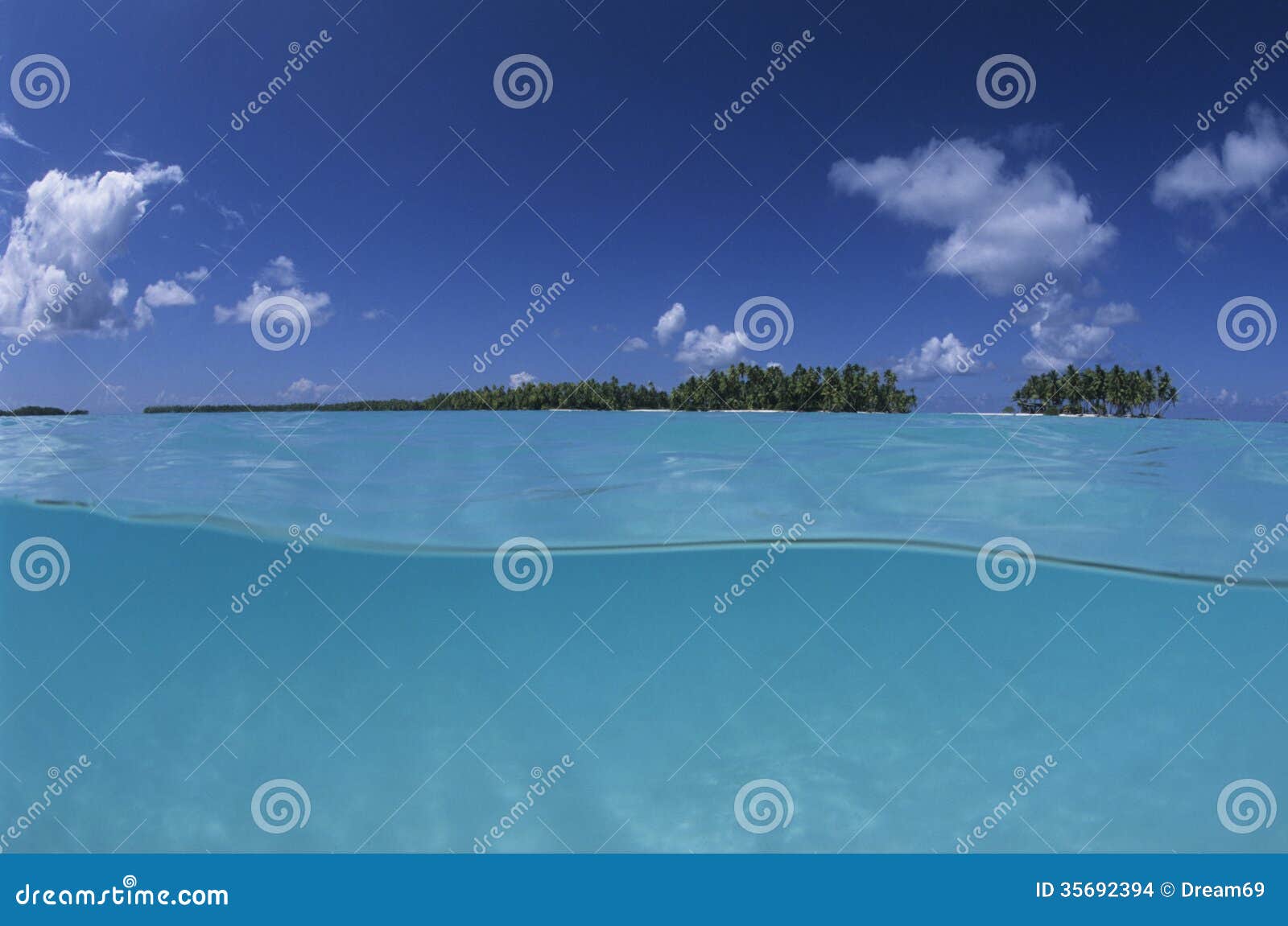 Lagoon french Polynesia stock photo. Image of branch - 35692394