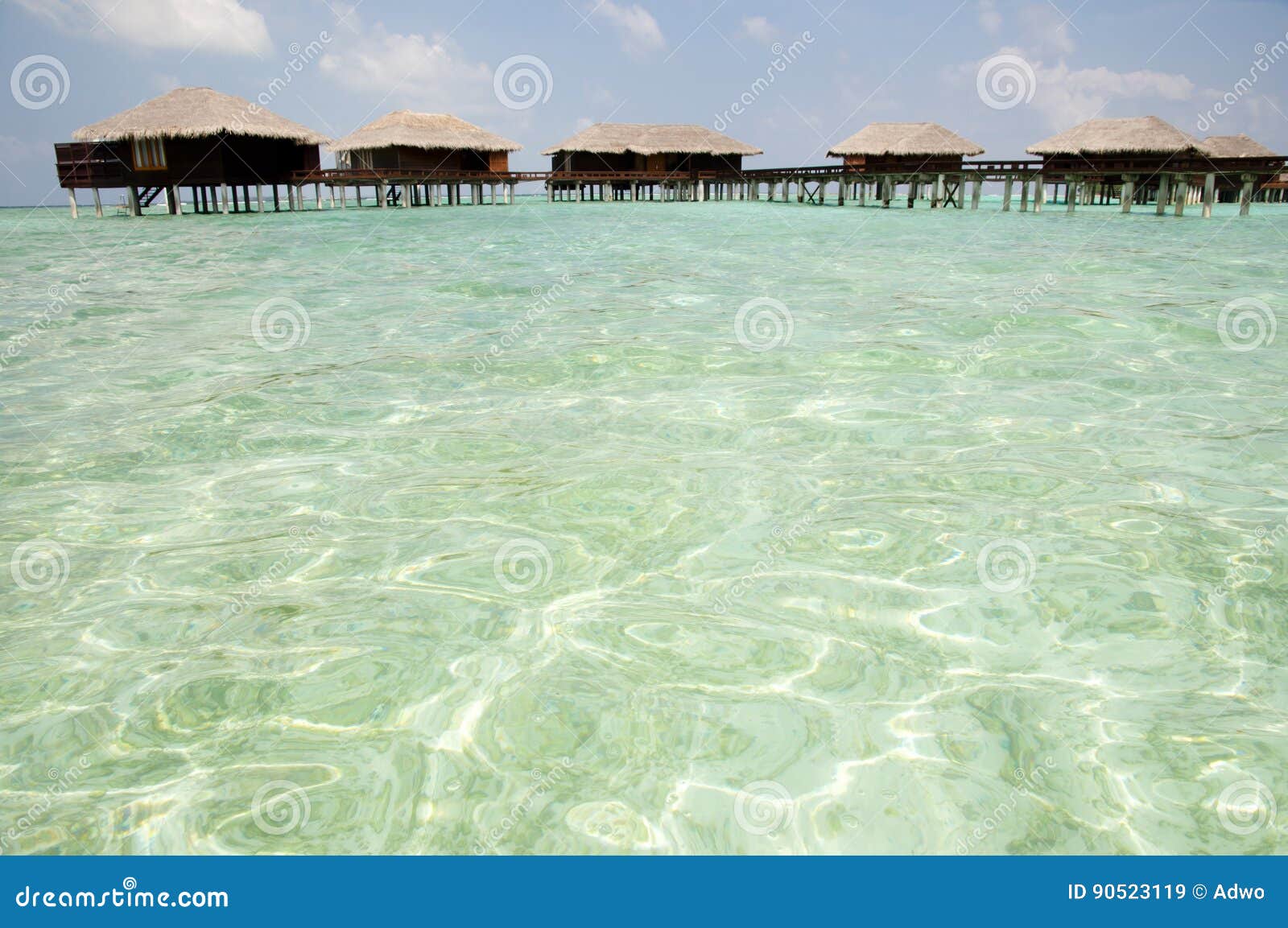Lagoon Huts - Maldives stock image. Image of sunset, island - 90523119