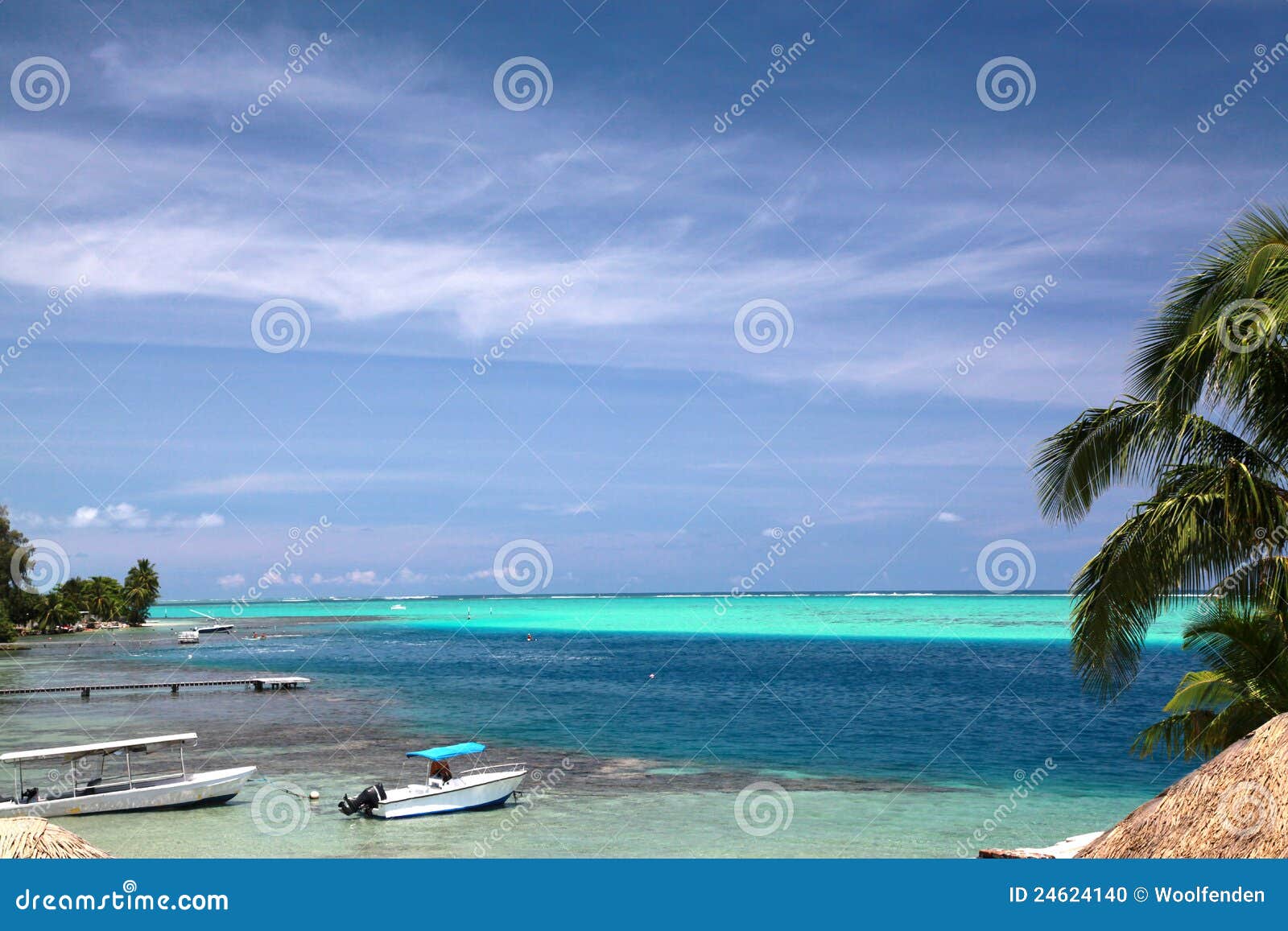 The Lagoon at Pearl Beach, Moorea Stock Photo - Image of beach, reef ...
