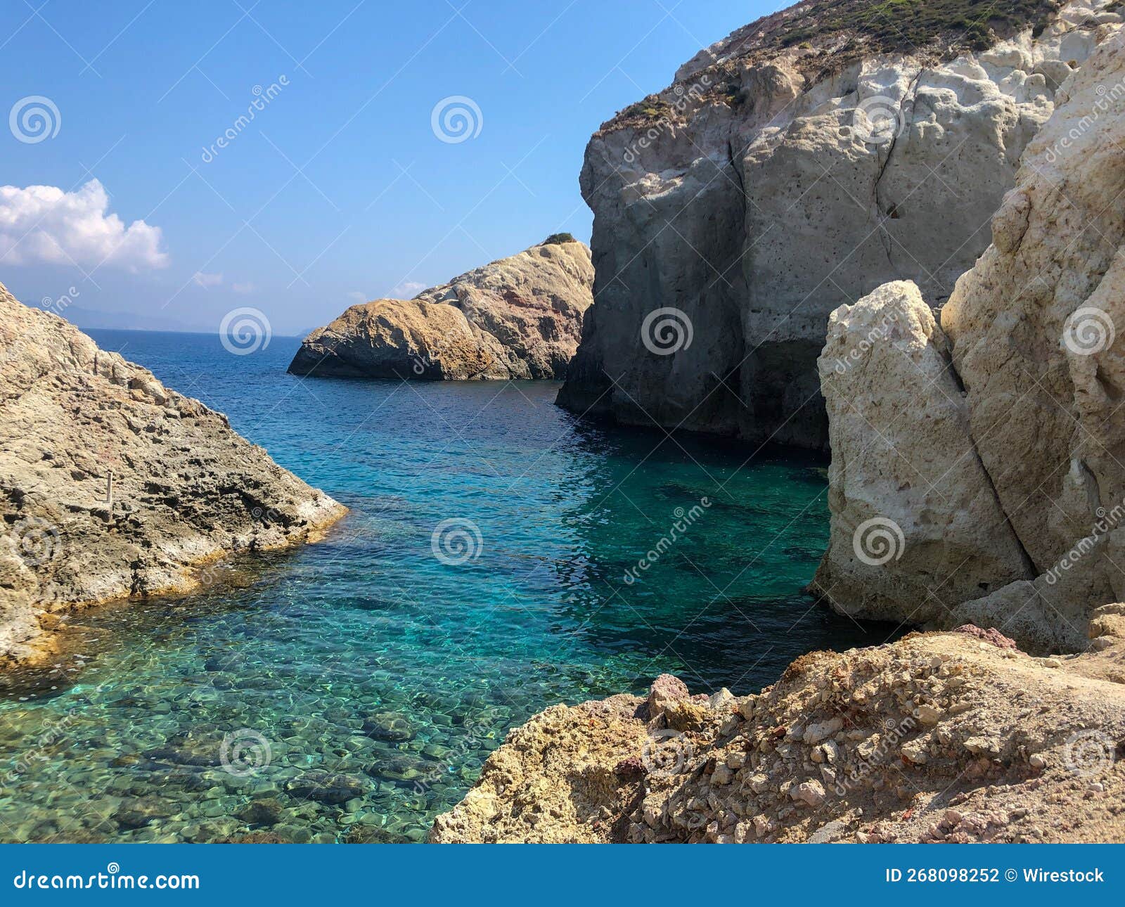 Lagoon in a Rocky Sea Coast Stock Photo - Image of beauty, ocean: 268098252