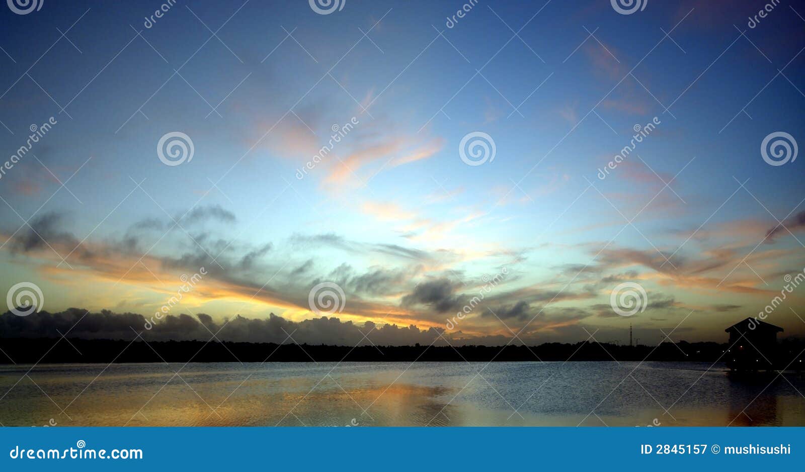 Lagoon sunset stock image. Image of romance, water, varadero - 2845157