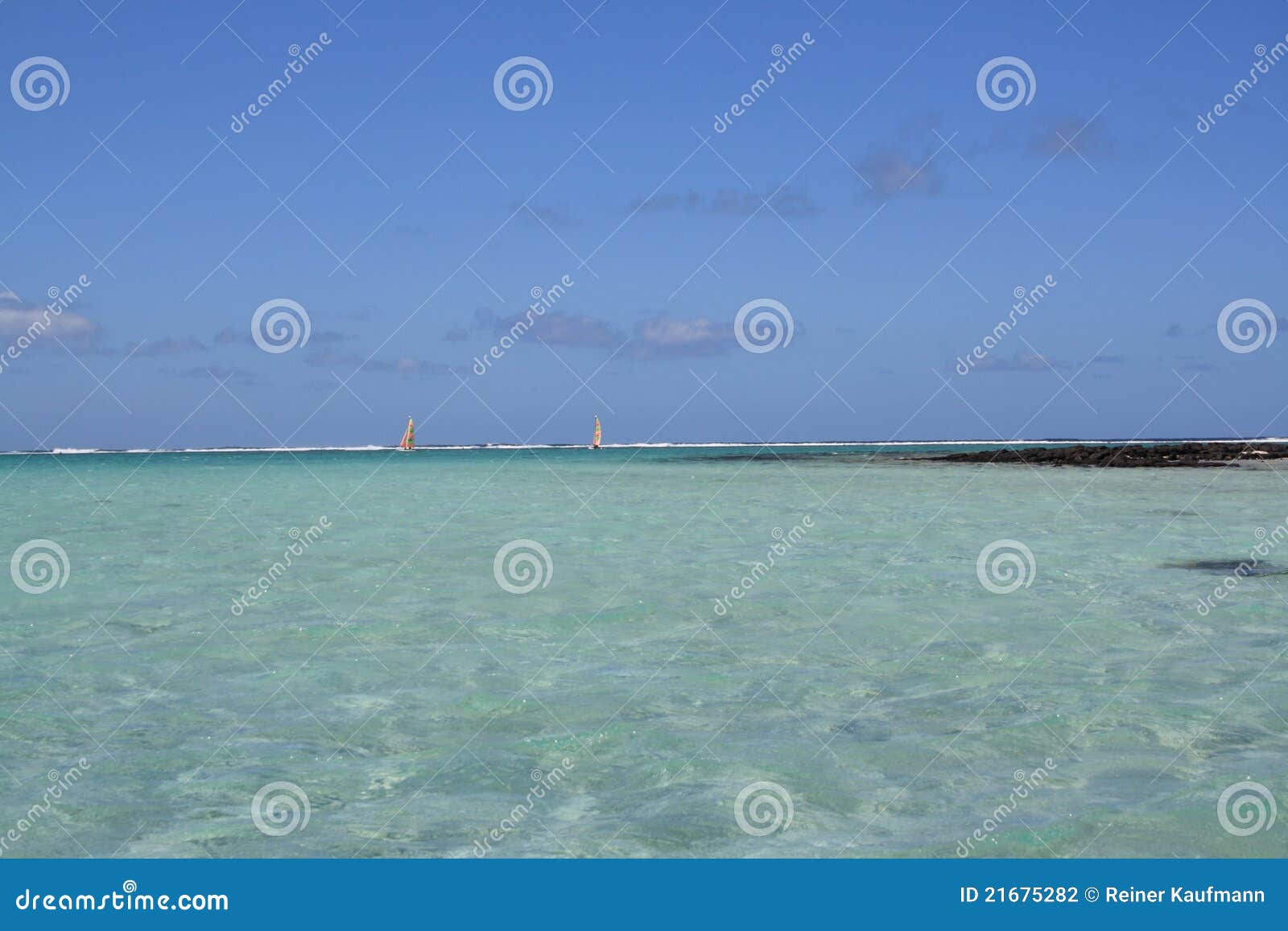Lagoon in turquoise water stock photo. Image of mauritius - 21675282