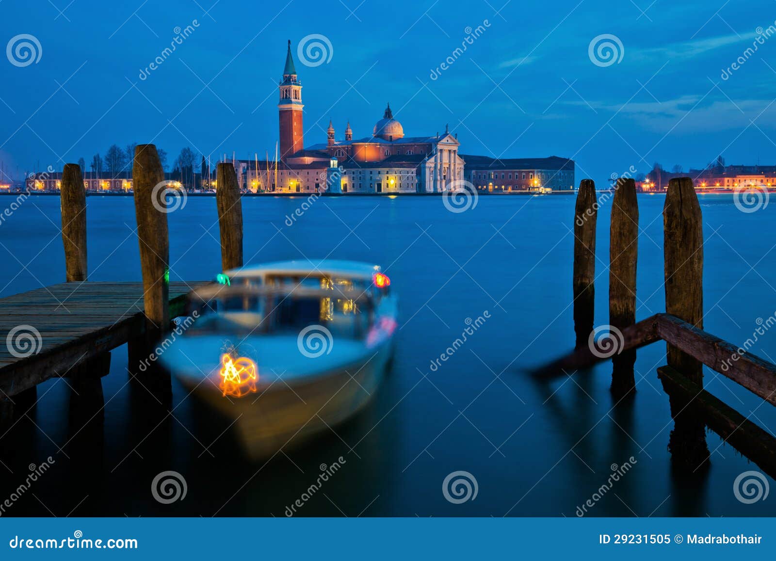 The Lagoon of Venice at Dusk Stock Image - Image of city, europe: 29231505