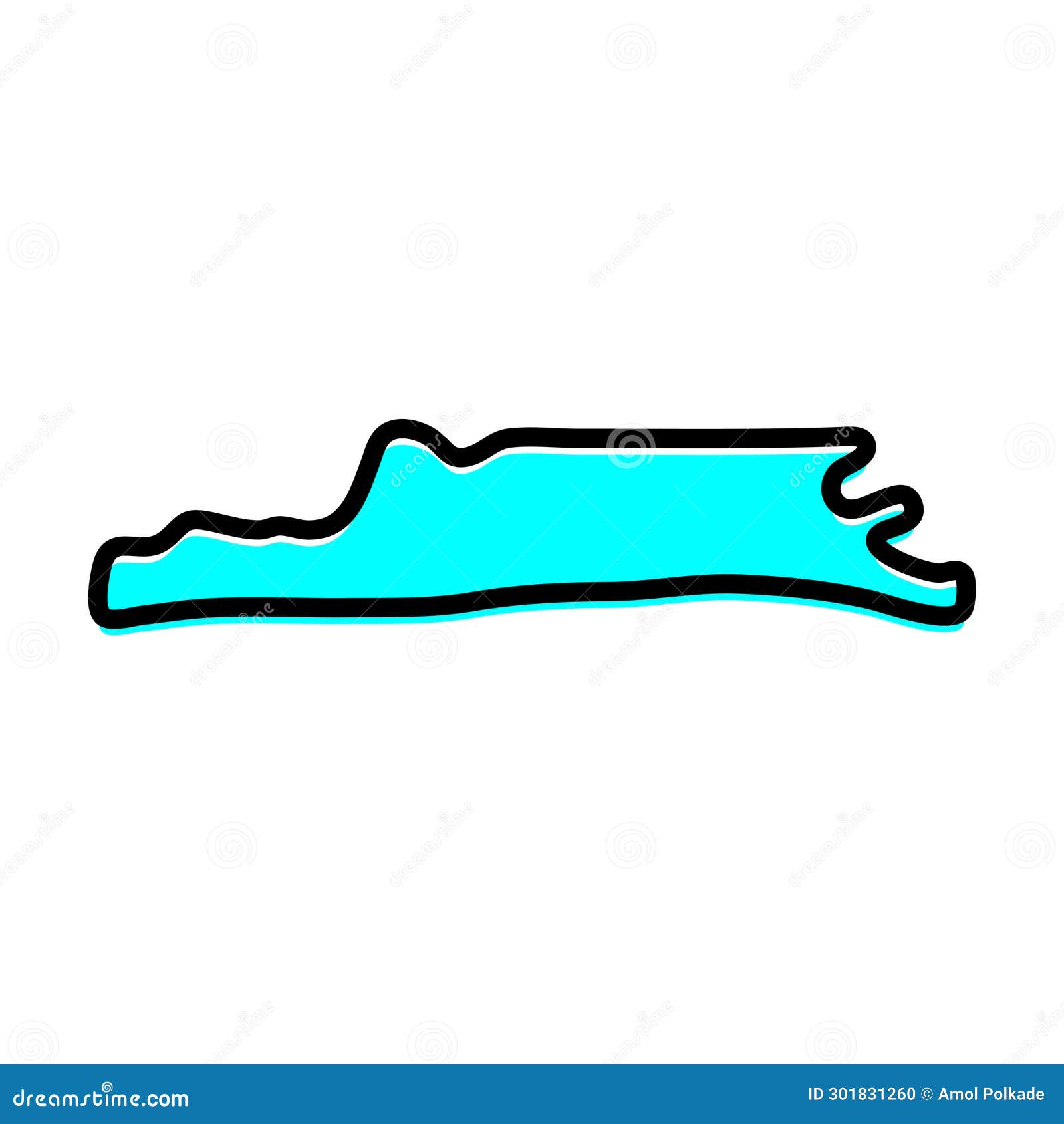 Lagos State of Nigeria Vector Map Illustration Stock Illustration ...