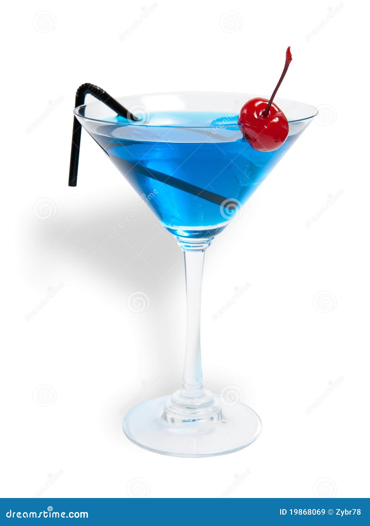 Laguna del azul del coctel imagen de archivo. Imagen de cereza - 19868069