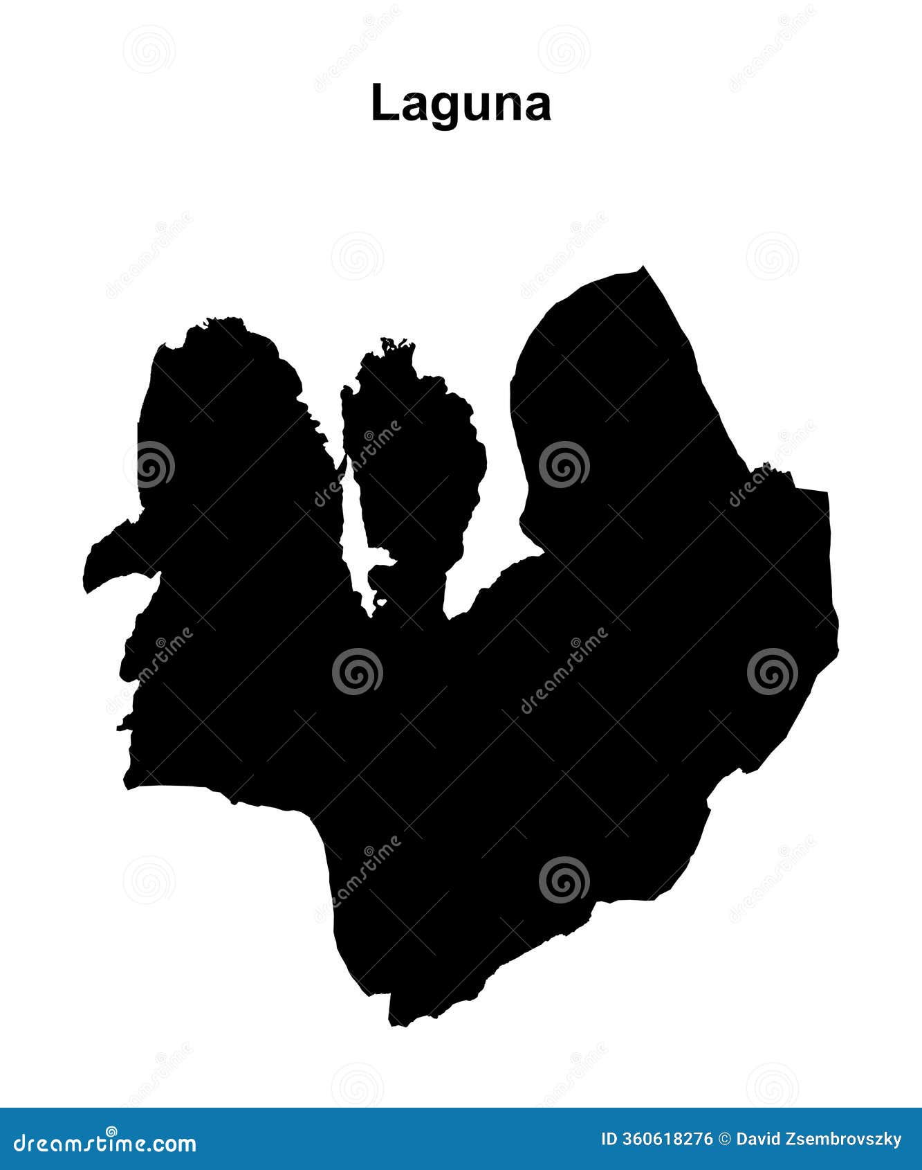 Laguna outline map stock illustration. Illustration of template - 360618276