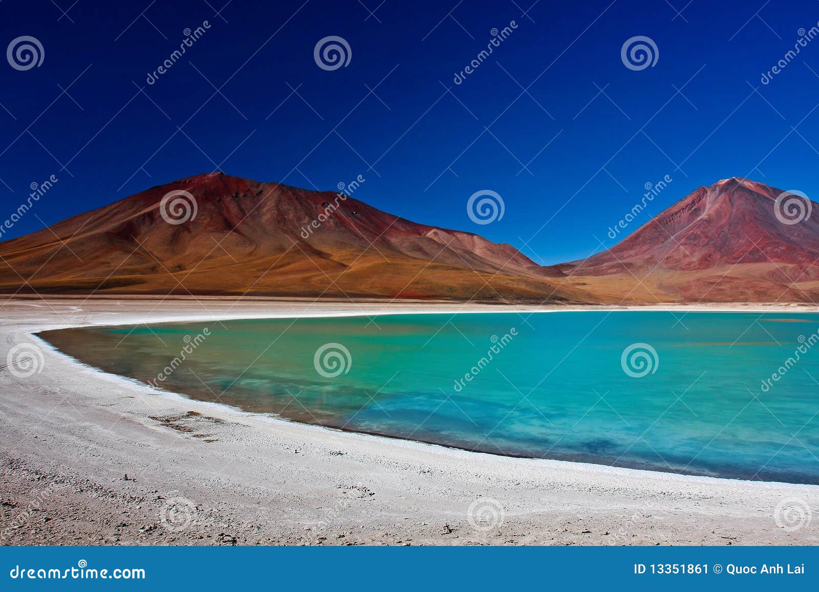 Laguna Verde stock image. Image of scenery, bolivia, mountain - 13351861