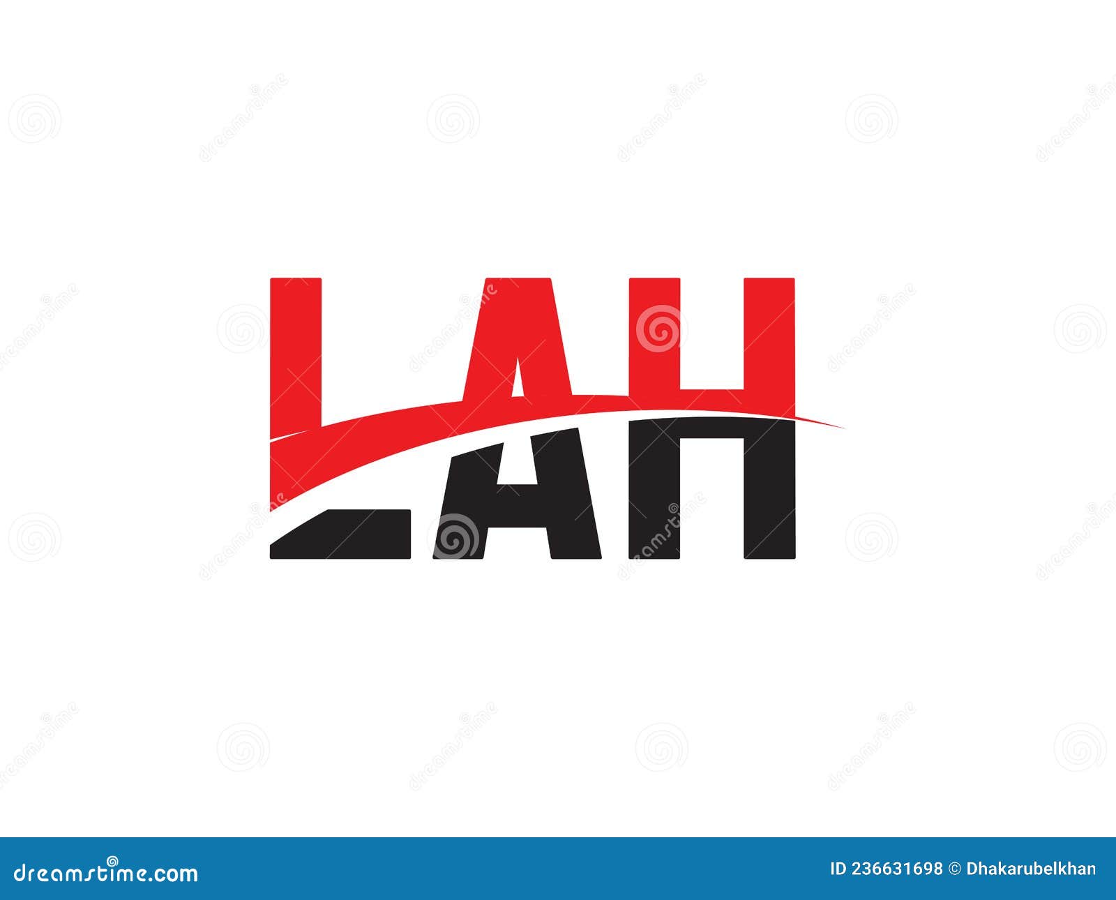 LAH Letter Initial Logo Design Vector Illustration | CartoonDealer.com ...