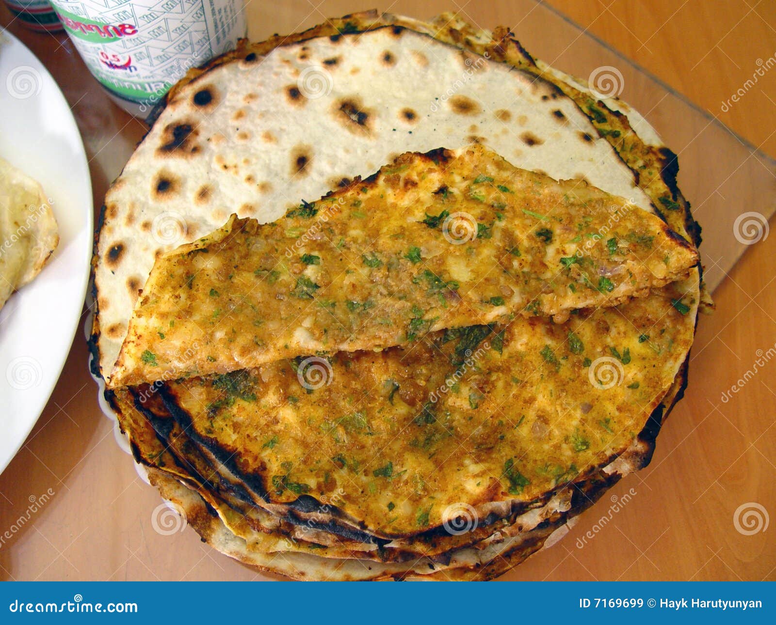 Lahmajoon - Lahmajo stock image. Image of cuisine, baked - 7169699