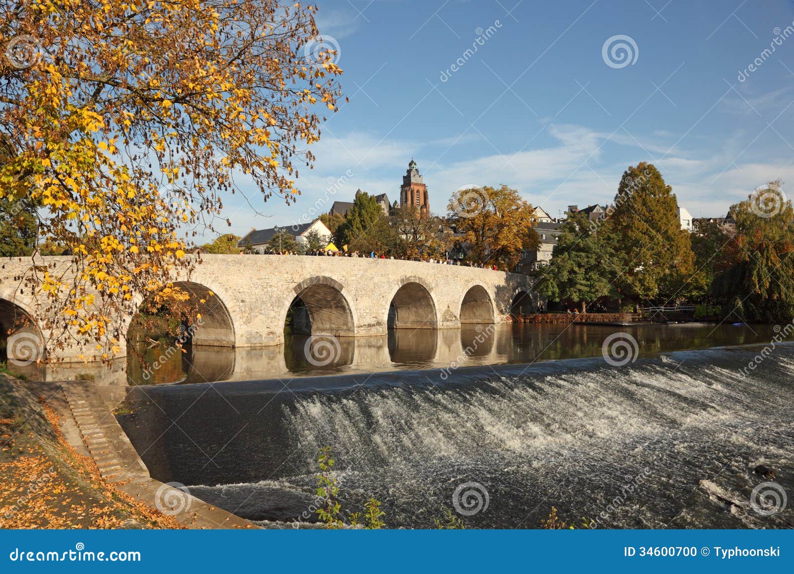 Lahn River in Wetzlar, Germany Stock Photo - Image of vertical ...
