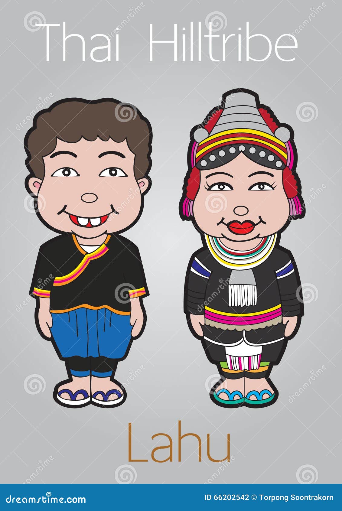 Lahu stock vector. Illustration of icon, thai, vector - 66202542