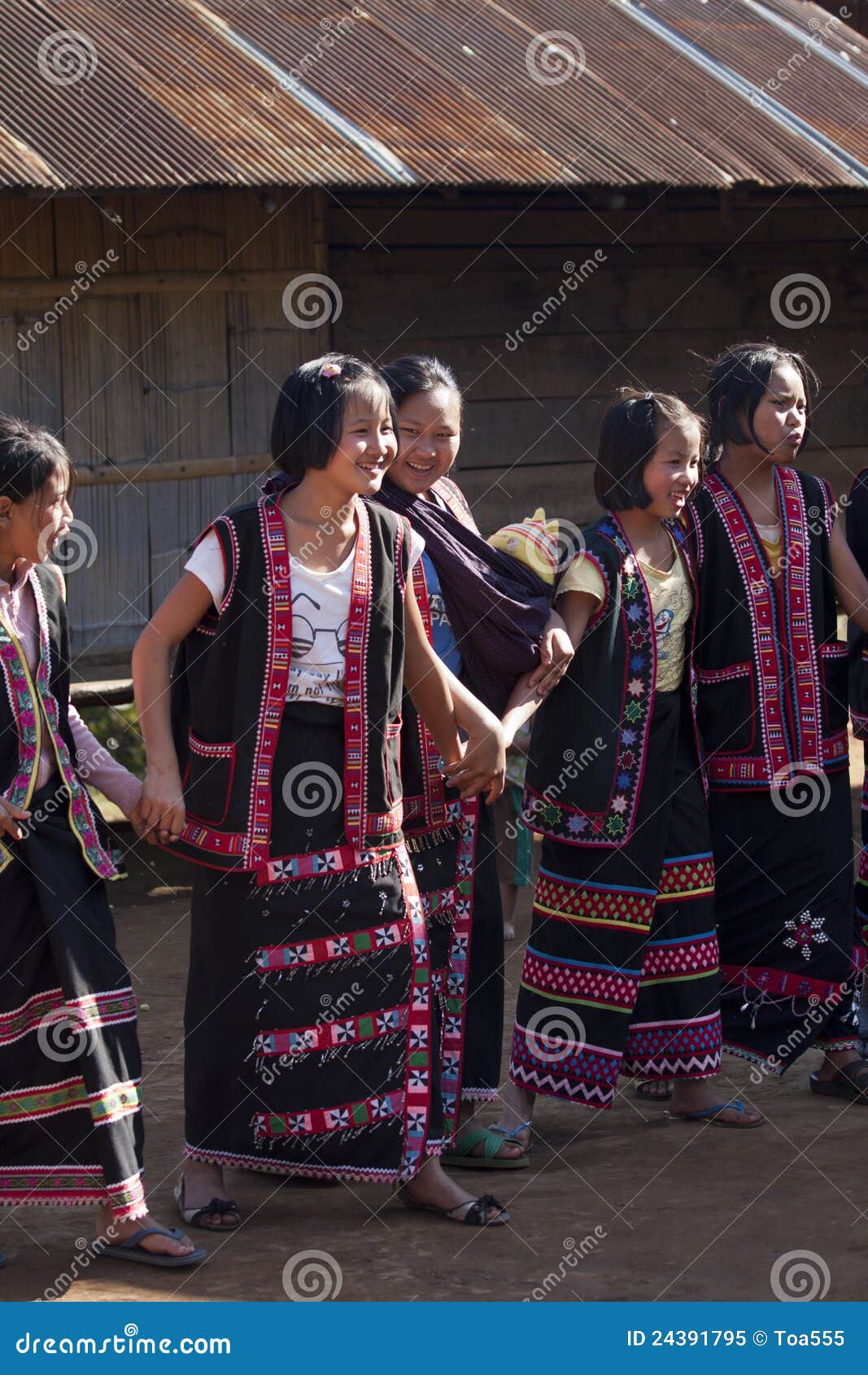 Lahu Tribe With Tribal Costumes Editorial Photo | CartoonDealer.com ...