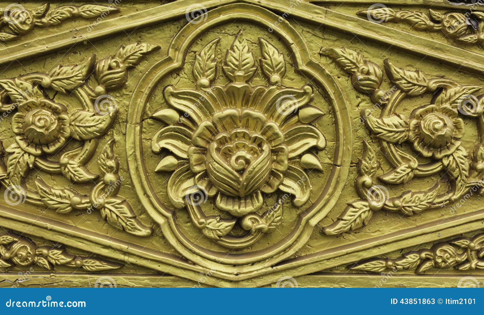 Lai Thai Temple in Thailand Stock Image - Image of texture, thai: 43851863