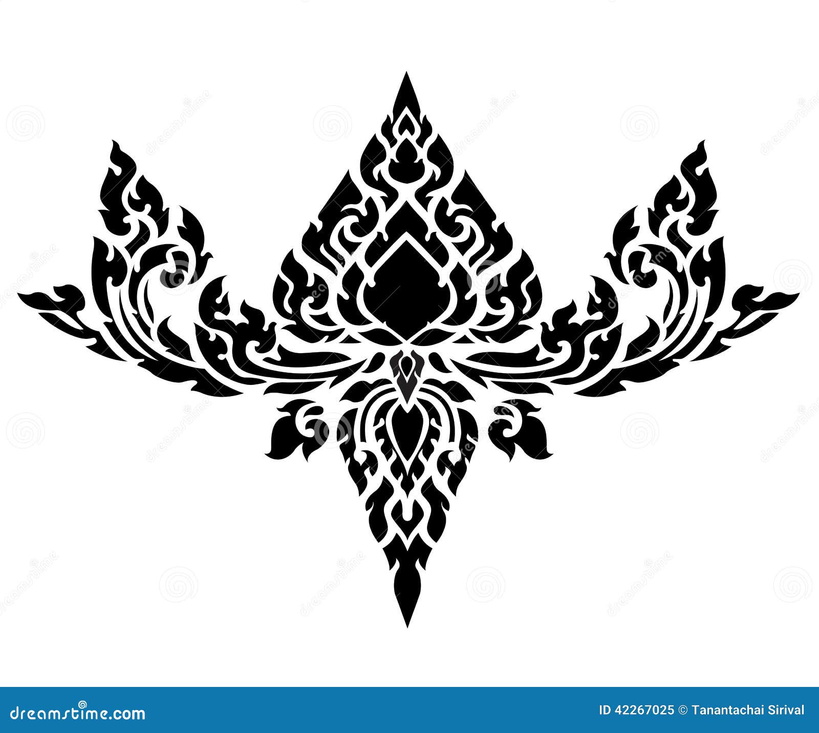 Lai Thai 0001 van BG vector illustratie. Illustration of binnenlands ...