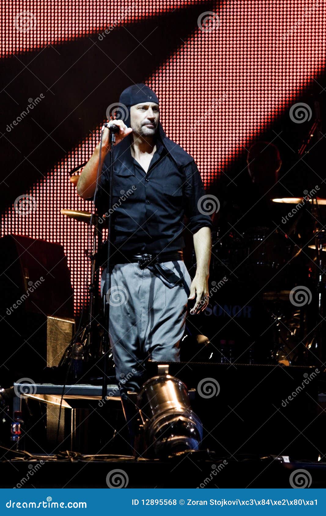 LAIBACH - rock singer editorial stock photo. Image of hair - 12895568