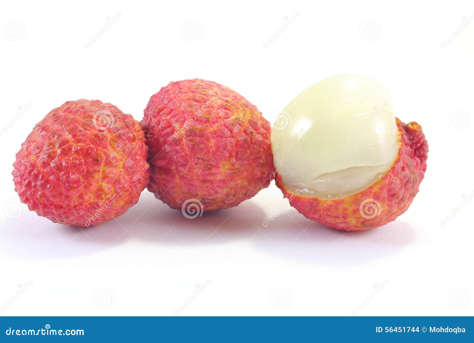 Laichi stock photo. Image of asian, leaf, litchi, peeled - 56451744