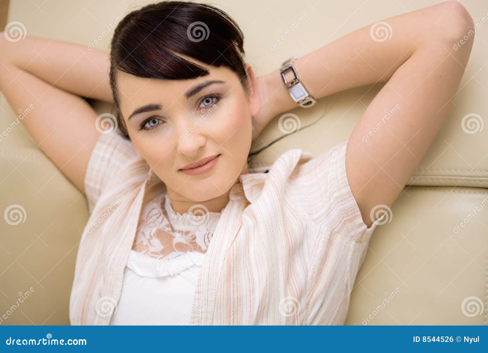 Laid back stock photo. Image of domestic, back, attractive - 8544526