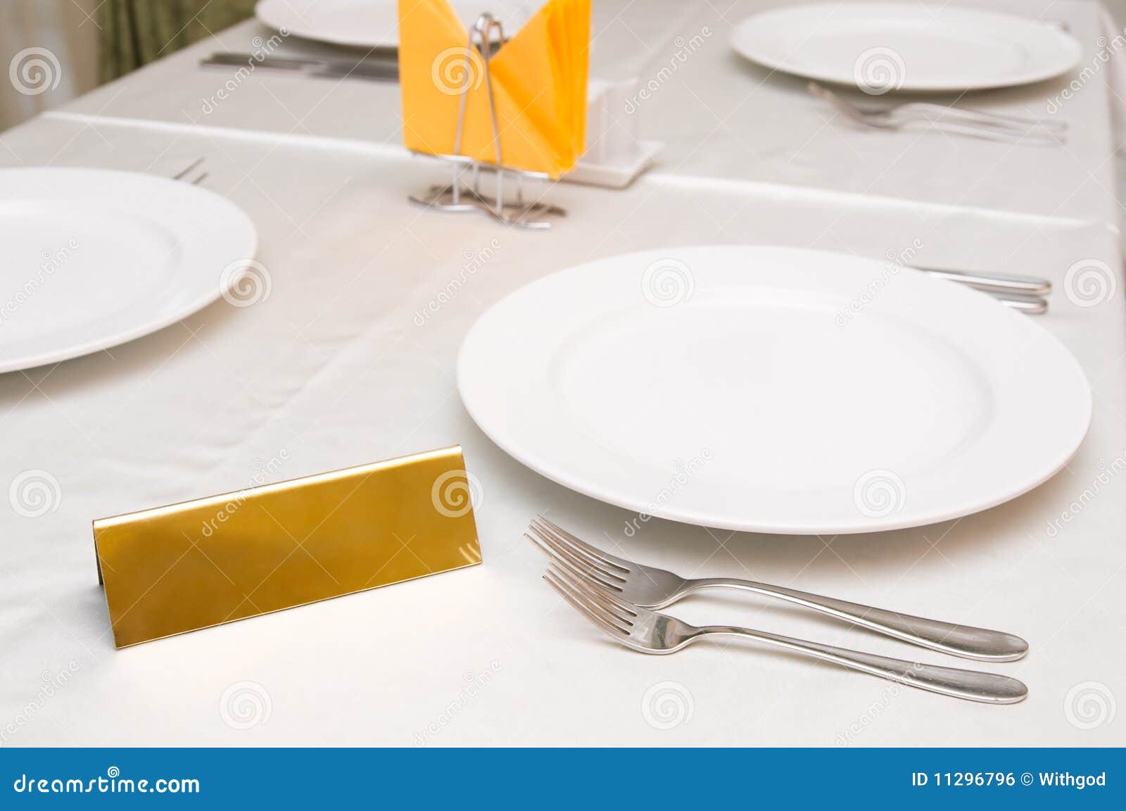 Laid table stock photo. Image of copy, dish, restaurant - 11296796