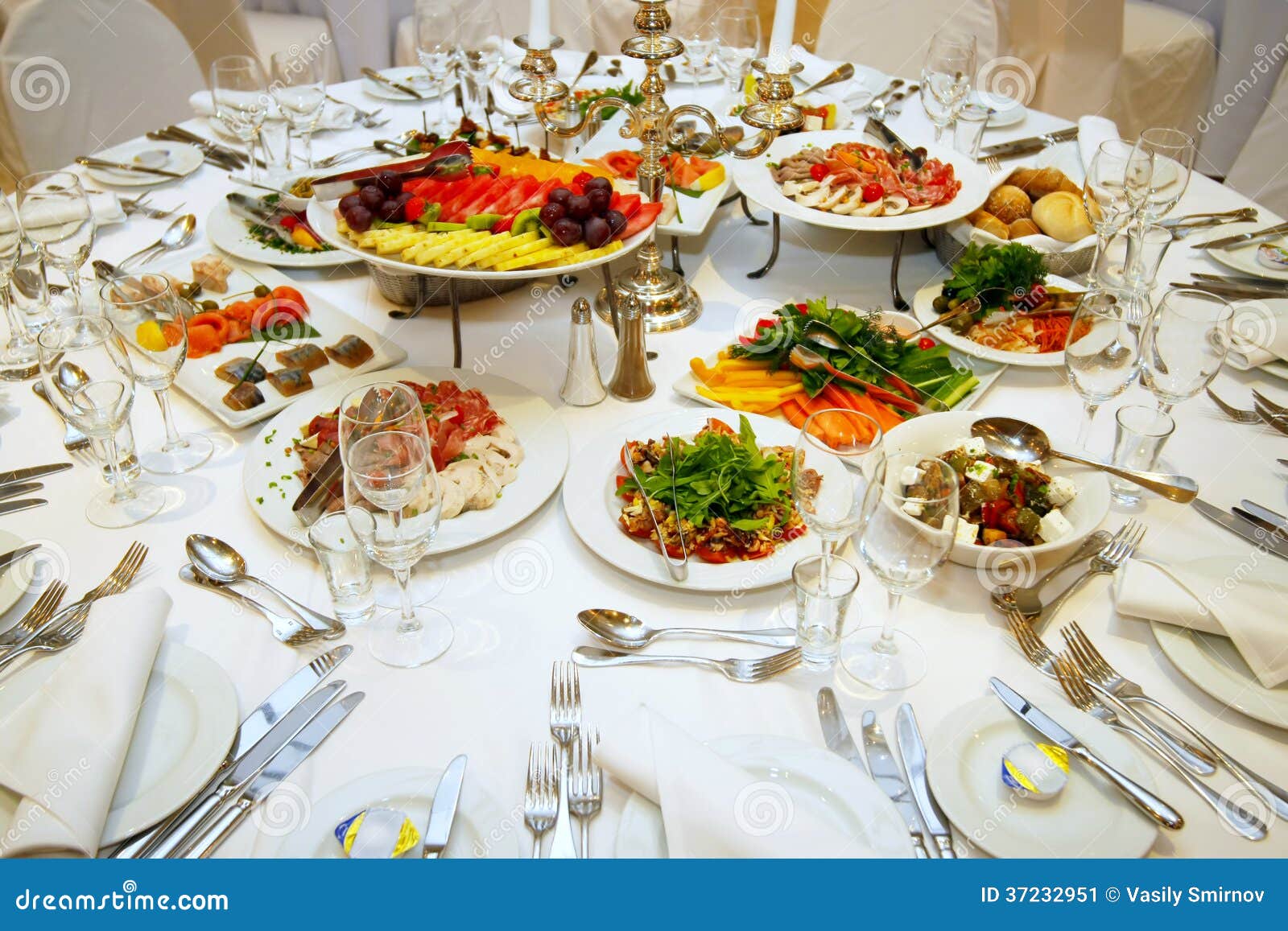 Laid table stock image. Image of banquet, arrangement - 37232951