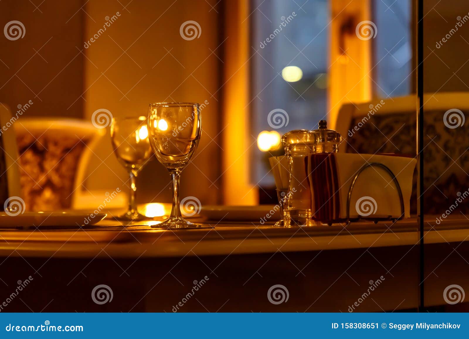 Laid Table in the Restaurant Stock Image - Image of attractive, cutlery ...