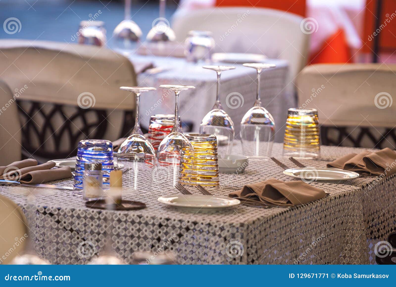 Setting Feast Dinner Table`bayram Sofrasi`with Traditional Turkish ...