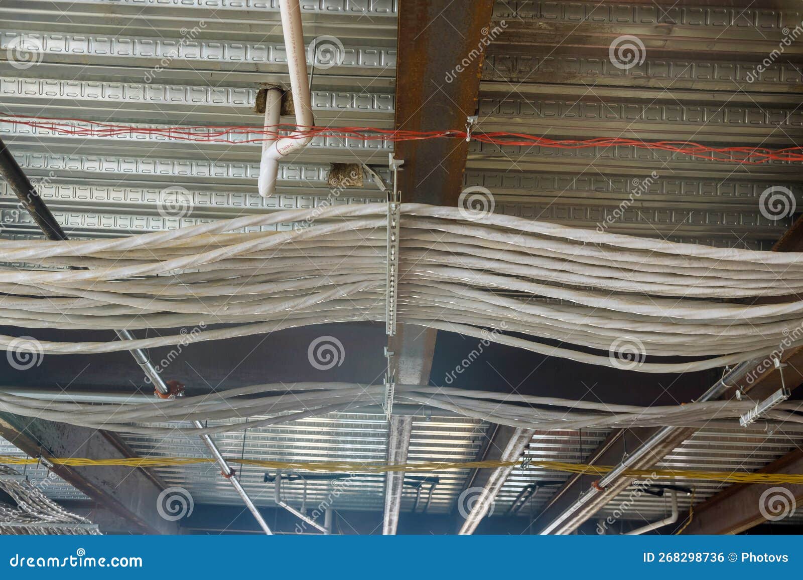 Laid an Upper Rough Electrical Wires in a New Construction Apartment ...