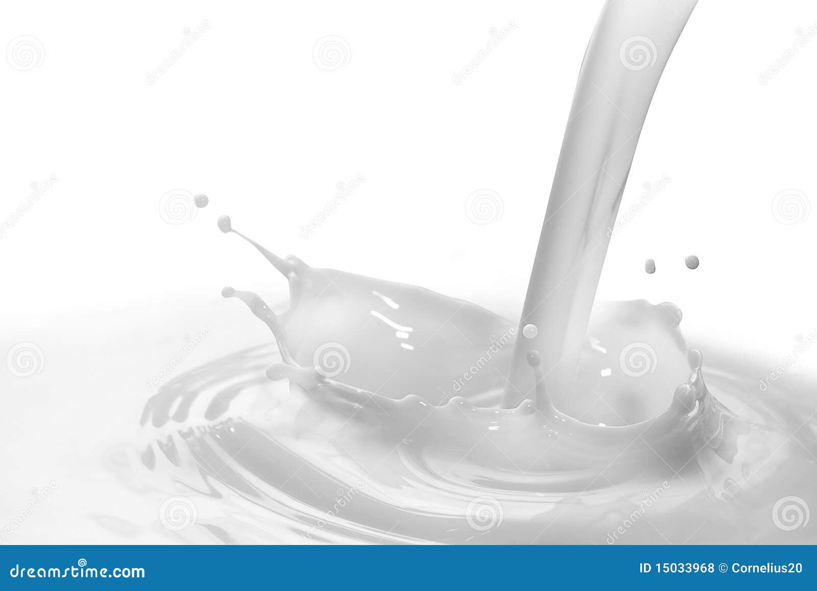 Lait photo stock. Image du baisse, coulée, vivacité, frais - 15033968