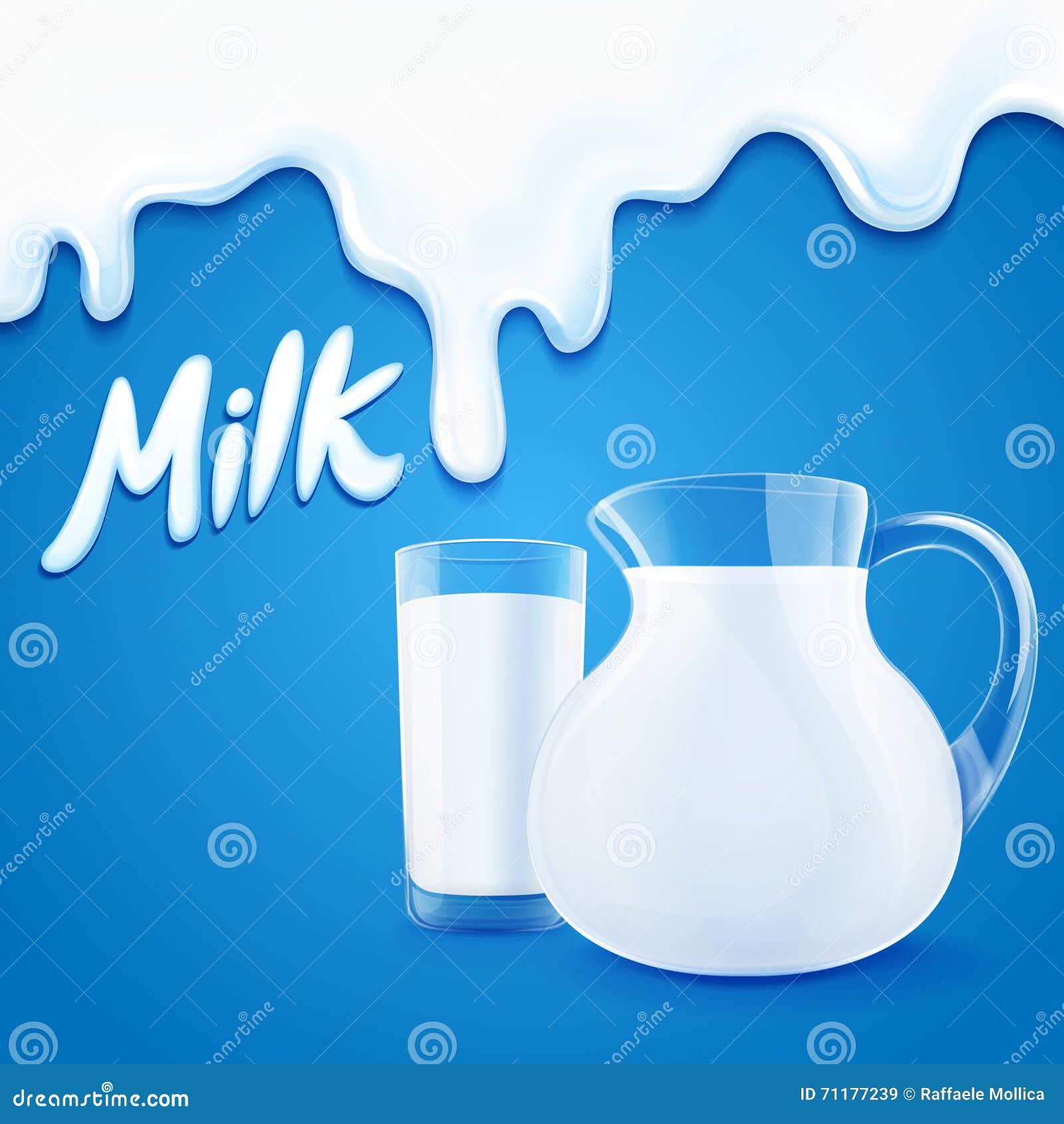 Lait illustration de vecteur. Illustration of aliment - 71177239
