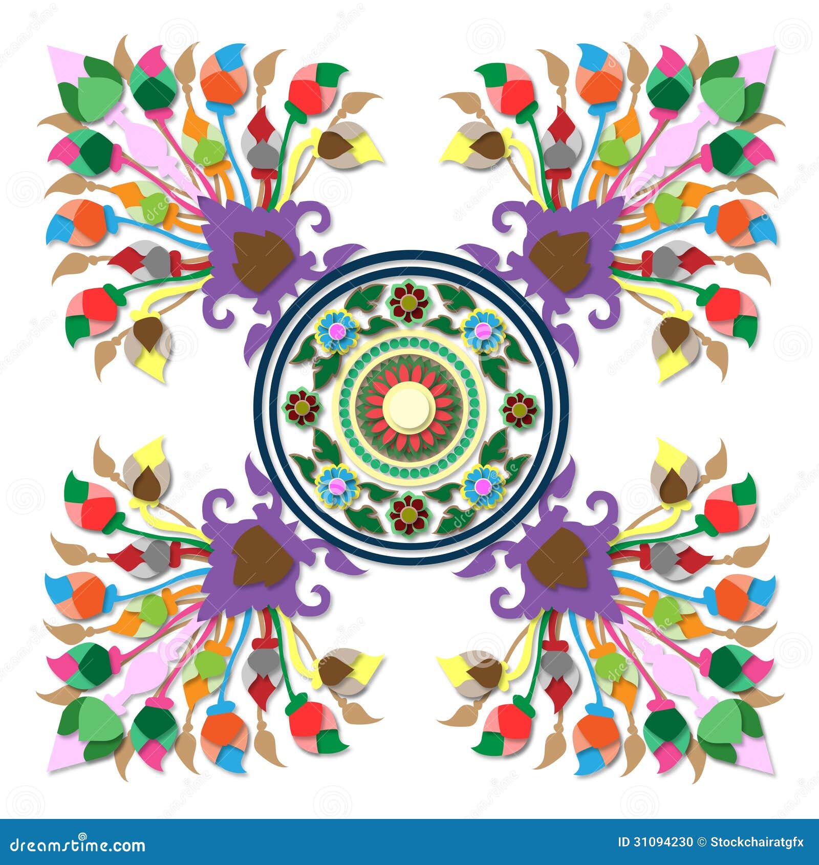 Laithai stock illustration. Illustration of east, buddhism - 31094230