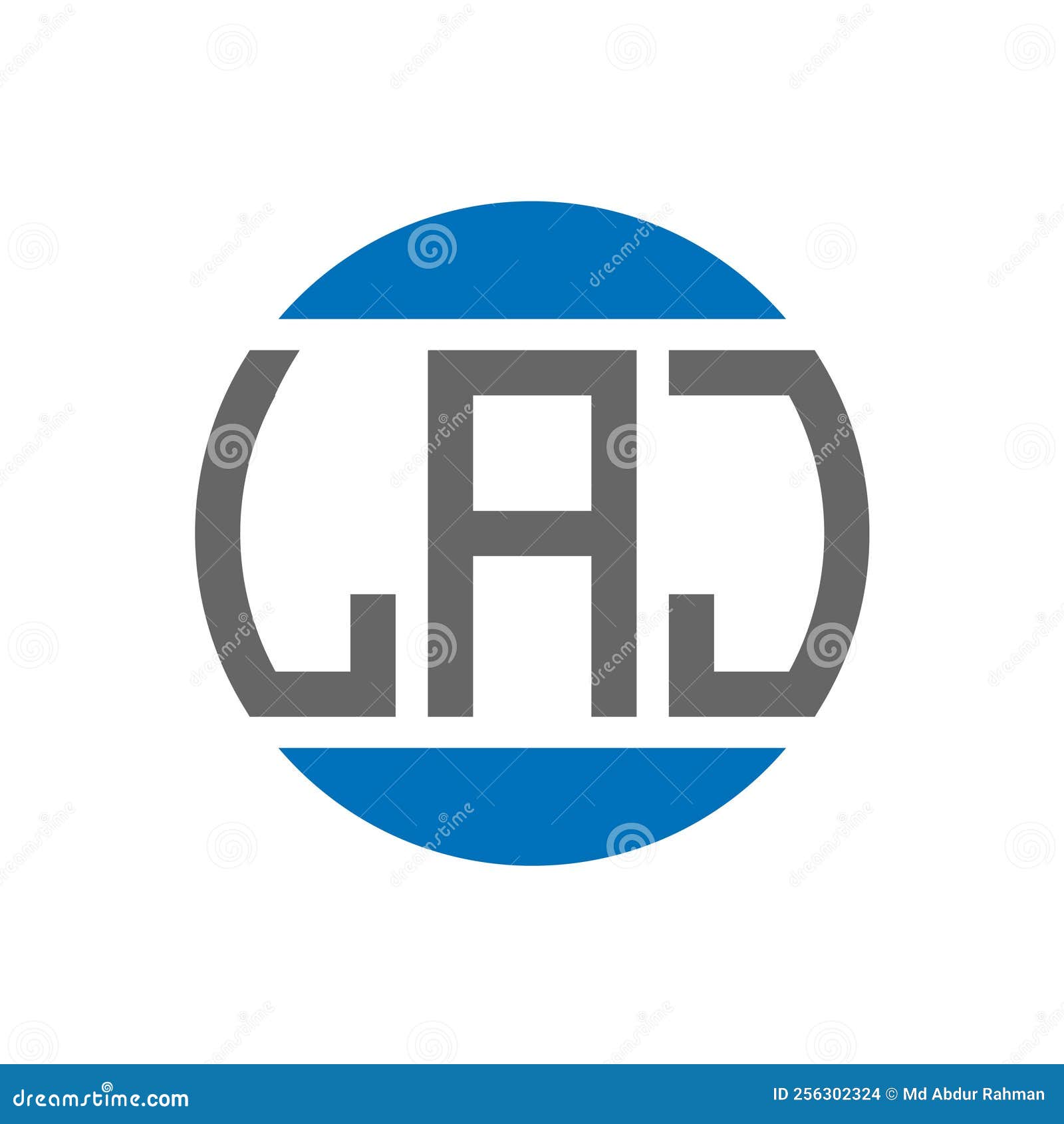 LAJ Letter Logo Design On White Background. LAJ Creative Initials ...