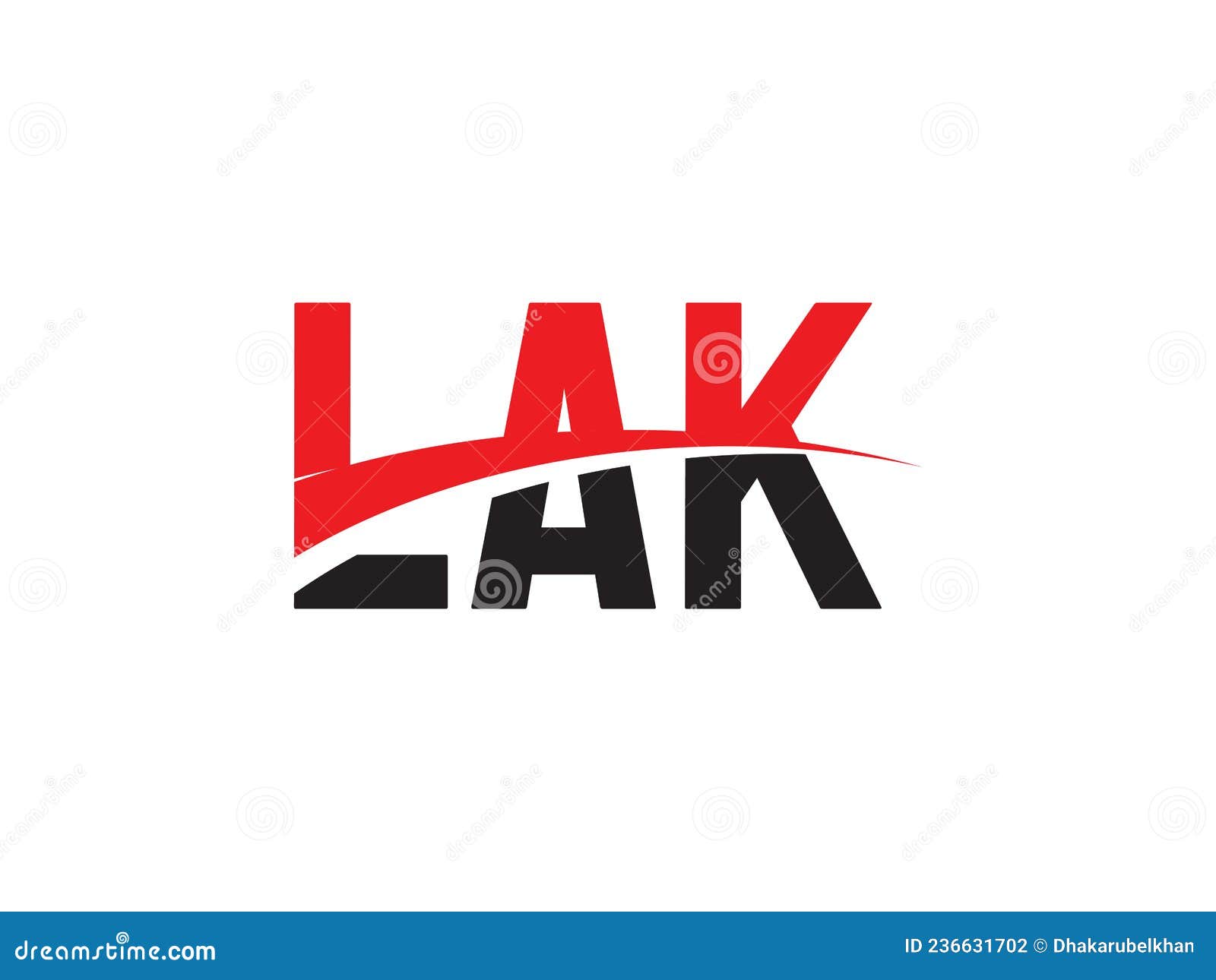 LAK Letter Initial Logo Design Vector Illustration | CartoonDealer.com ...