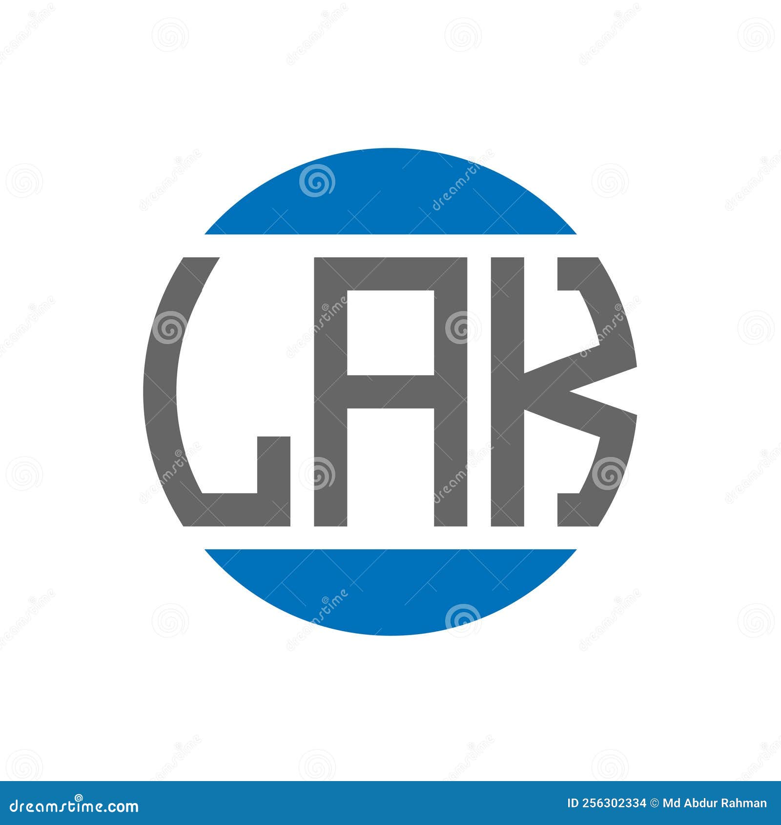 LAK Letter Logo Design on White Background. LAK Creative Initials ...