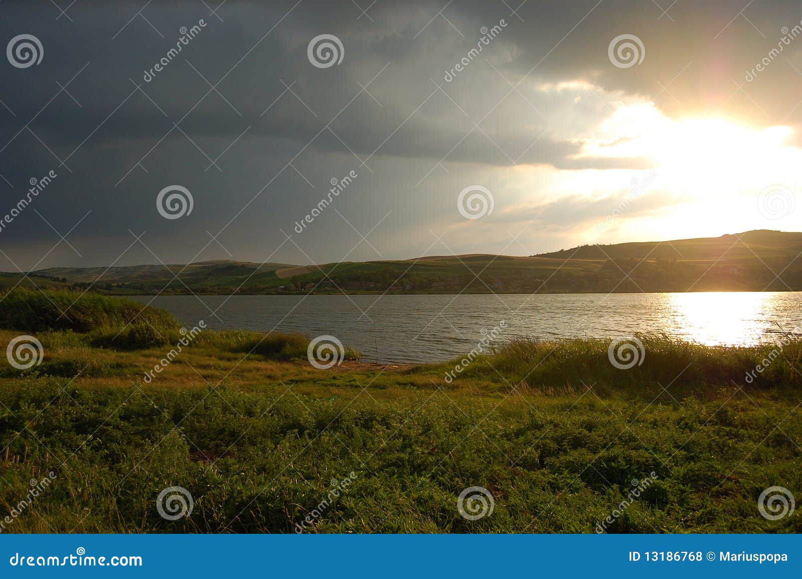 The lake stock photo. Image of lake, horizin, water, wild - 13186768