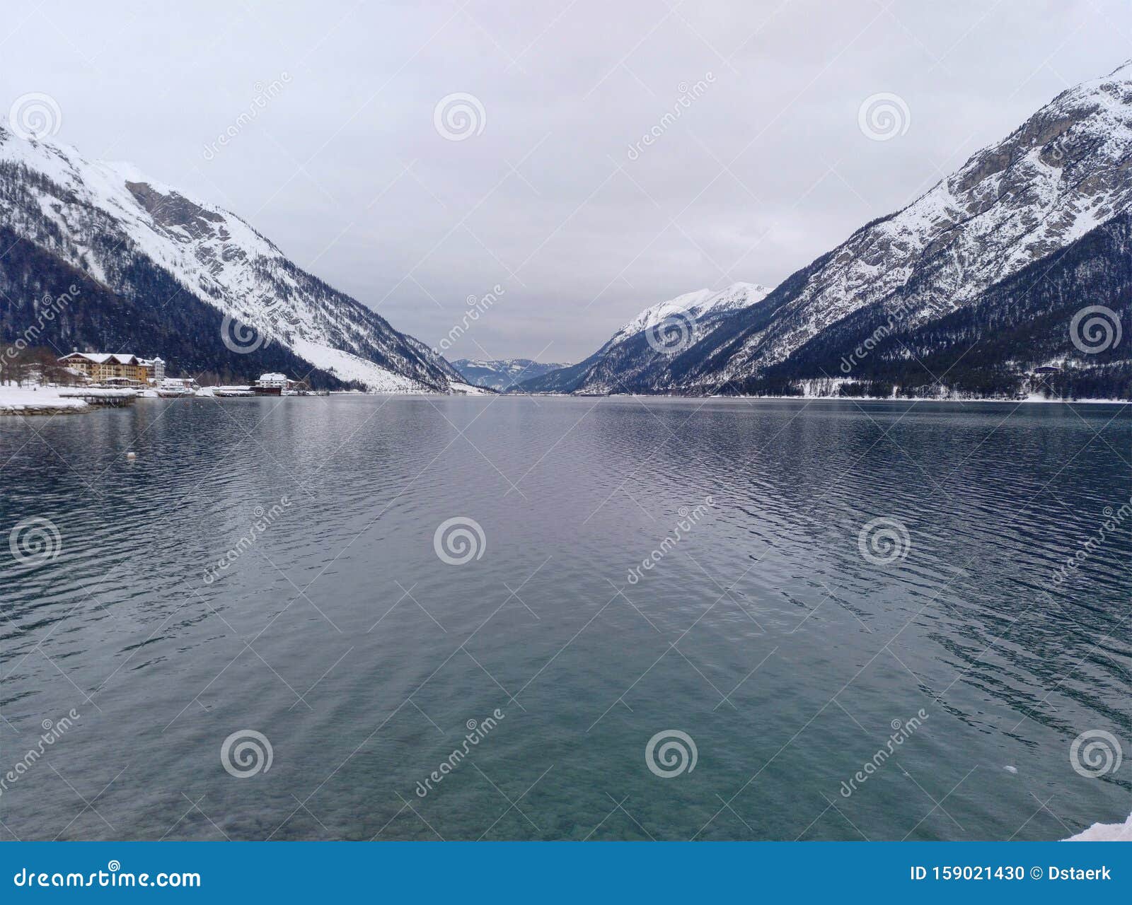 The Lake Achensee in Winter Austria Stock Photo - Image of tirol, blau ...