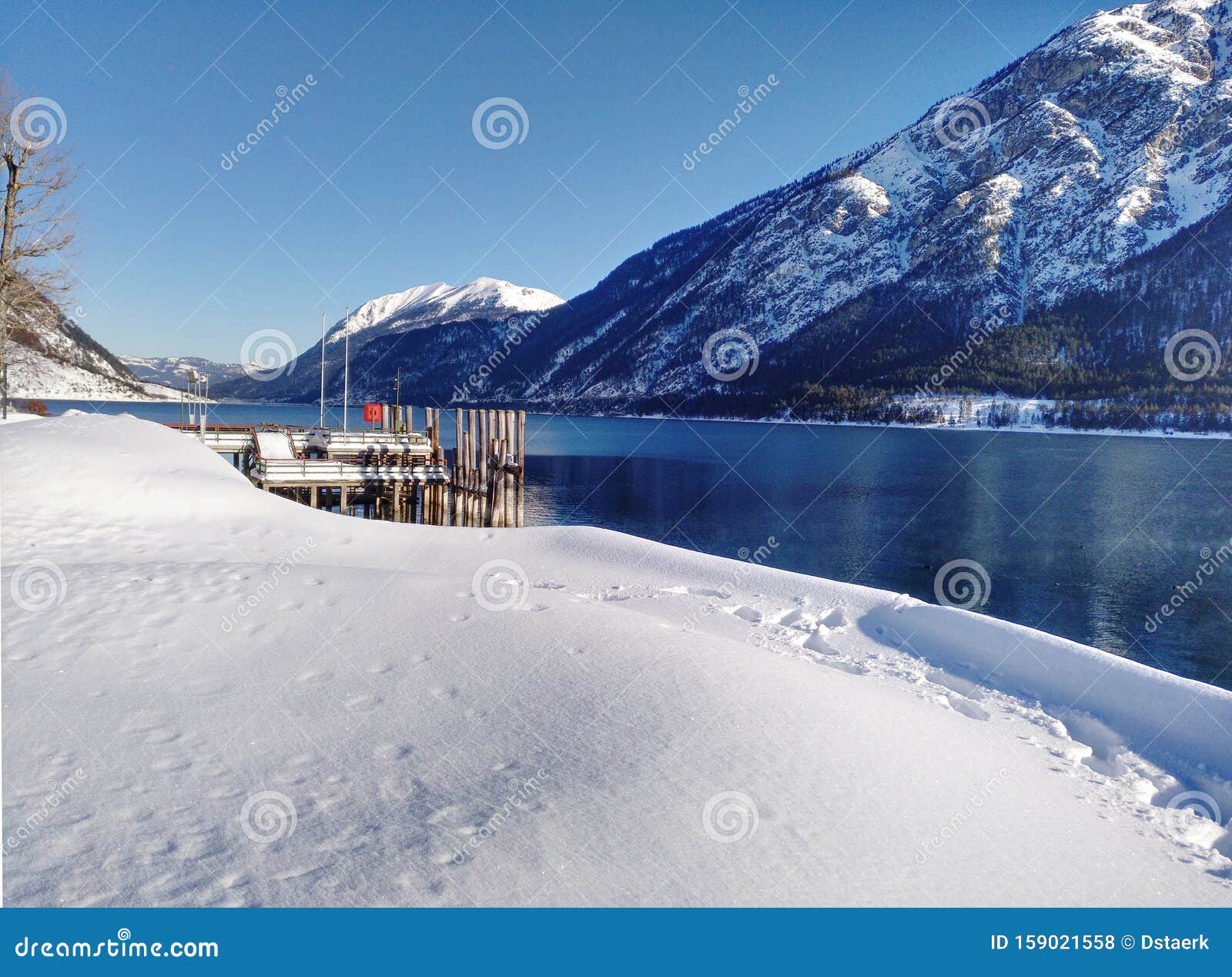 The Lake Achensee in Winter Austria Stock Photo - Image of ...