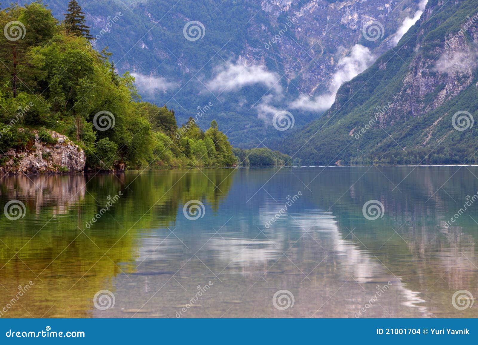 The lake in Alps stock photo. Image of vacation, slovenia - 21001704
