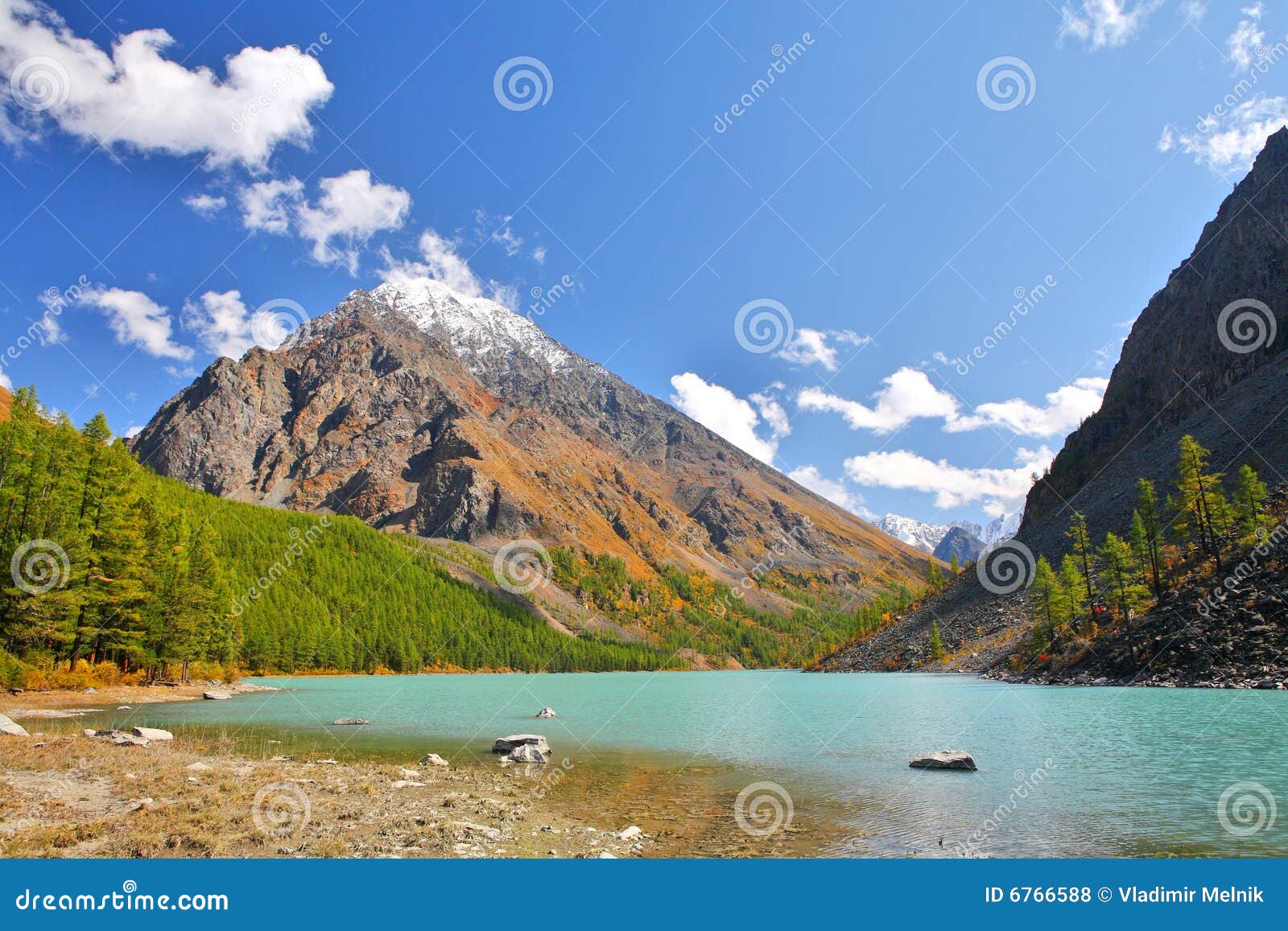 Lake in Altai Mountain stock photo. Image of mountain - 6766588