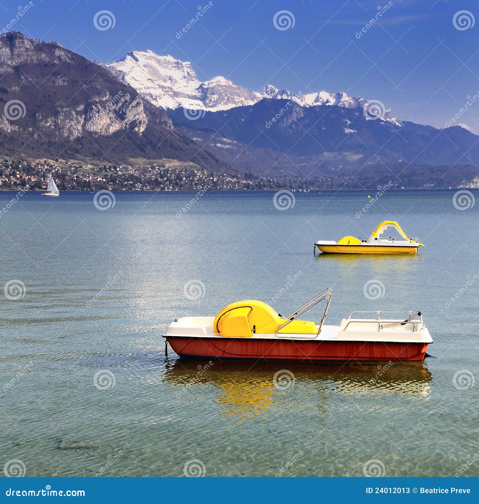 Lake Annecy stock image. Image of beauty, european, mountains - 24012013