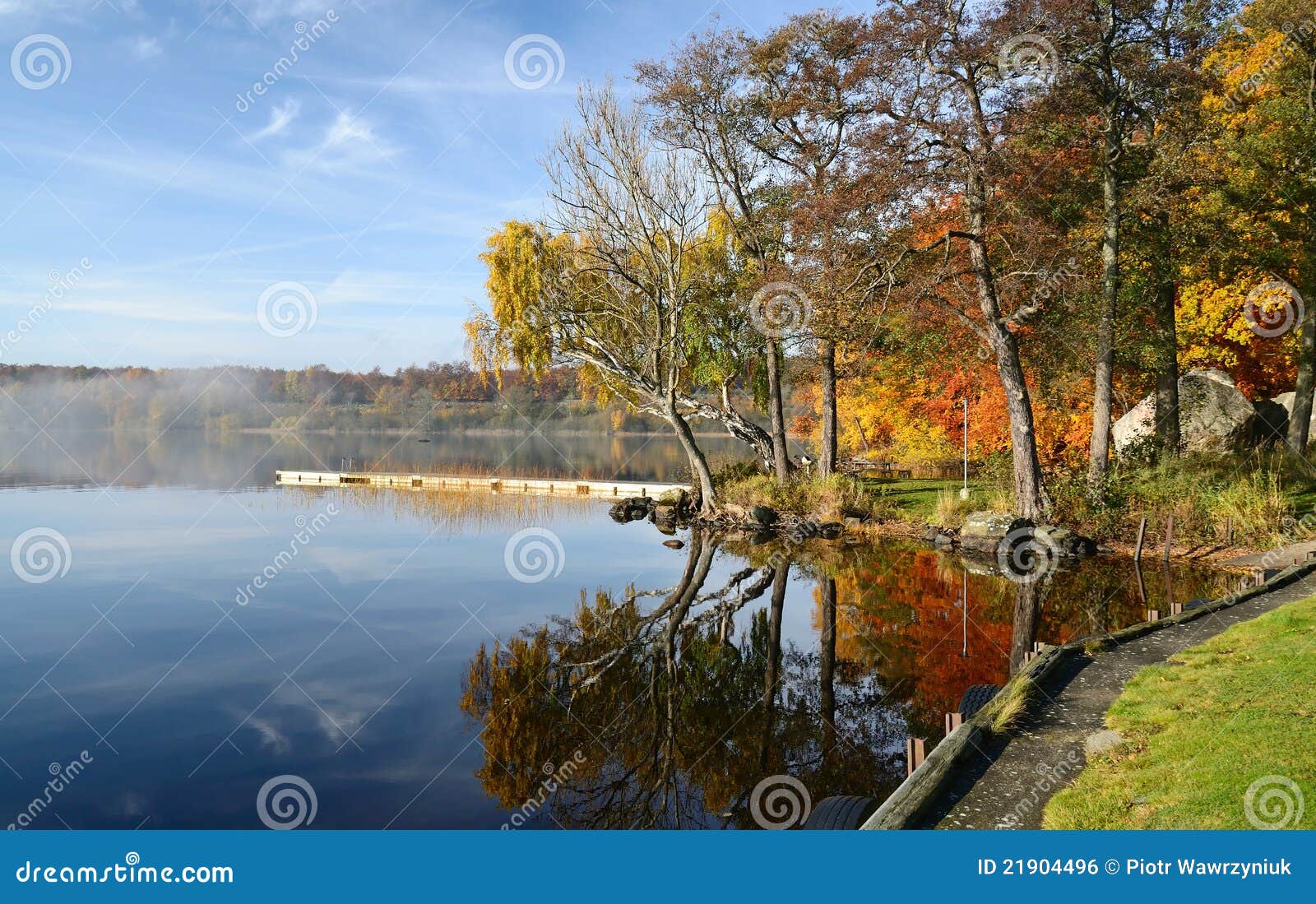 Lake autumn s reflection stock photo. Image of autumn - 21904496