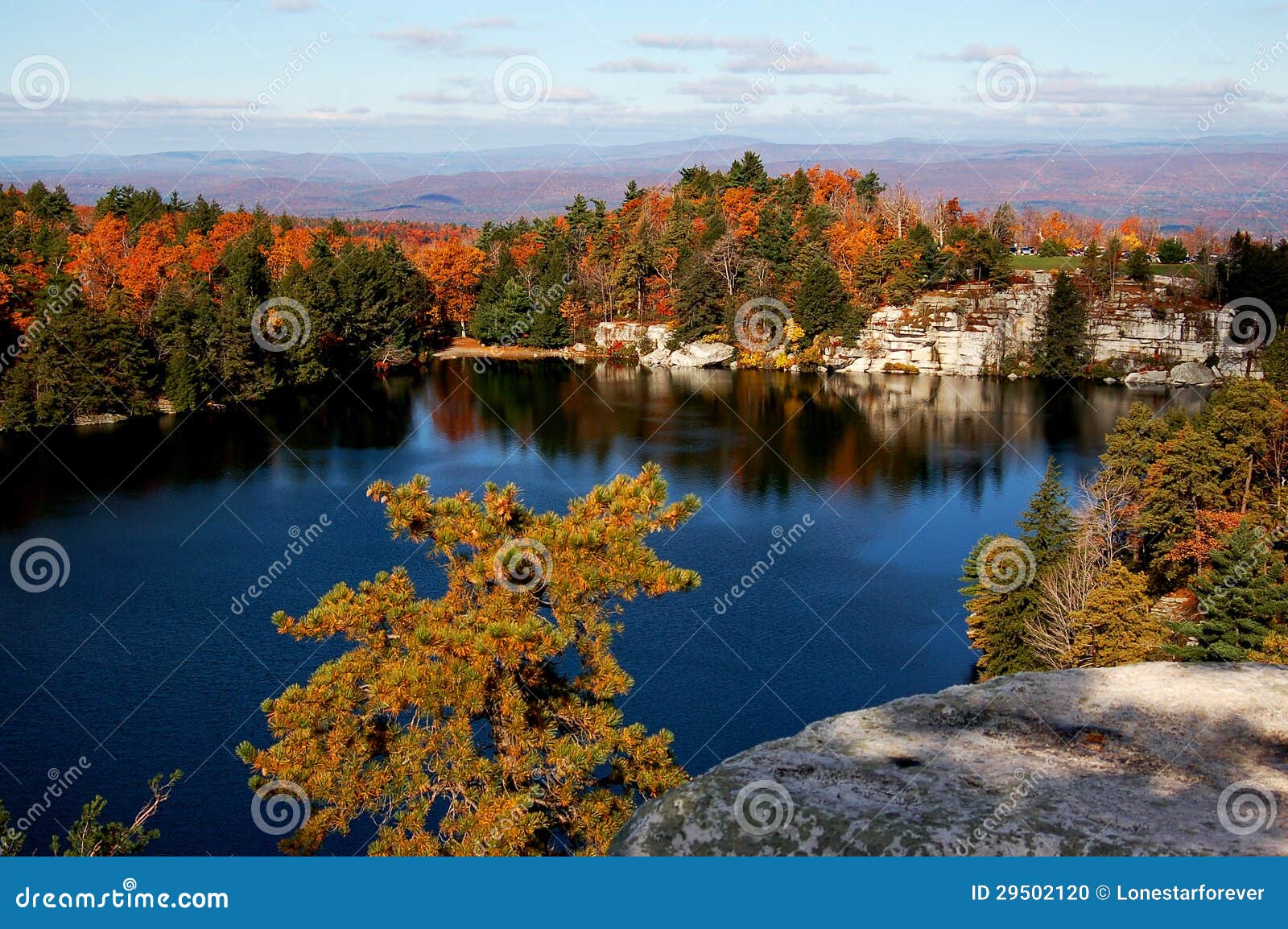 A lake with autumn view stock photo. Image of lake, landscape - 29502120
