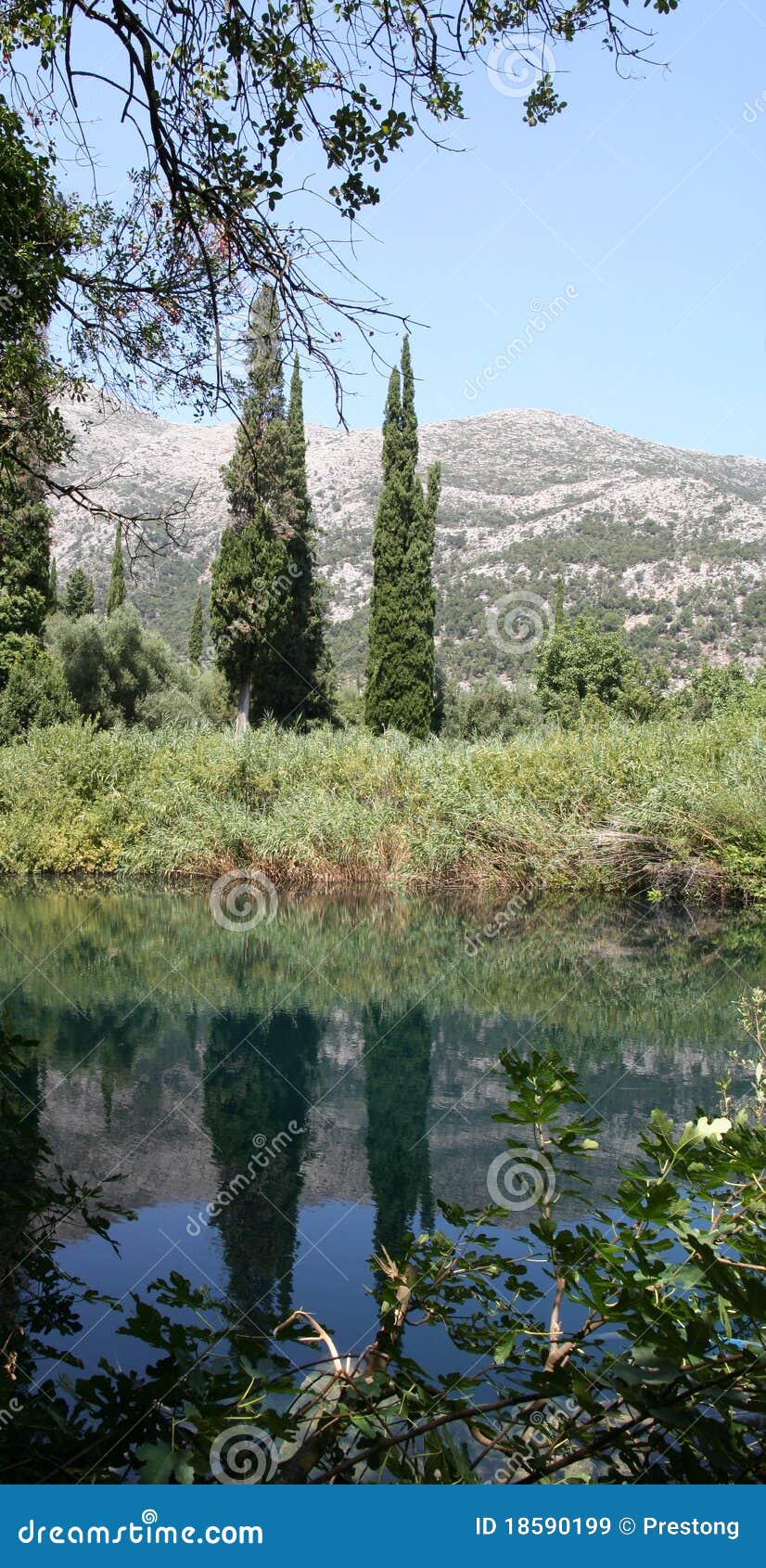 Lake Avythos. stock image. Image of outdoors, water, tranquil - 18590199
