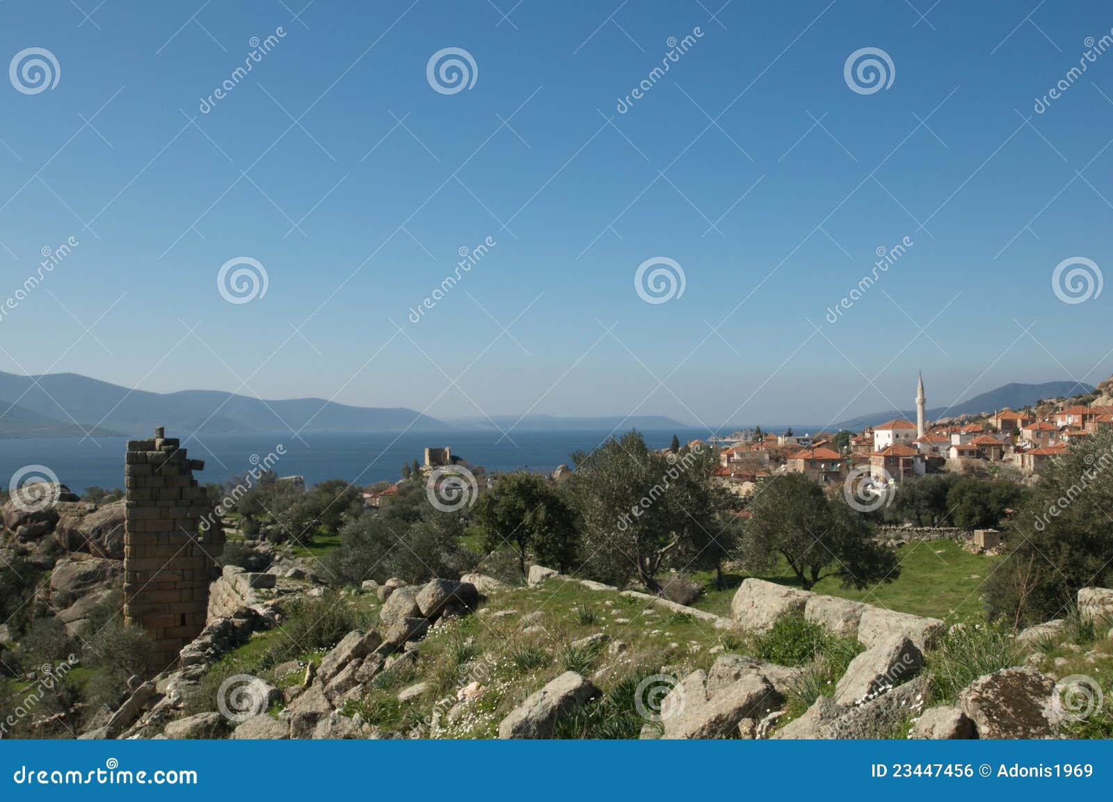 Lake Bafa Mugla Turkey stock photo. Image of bafa, blue - 23447456