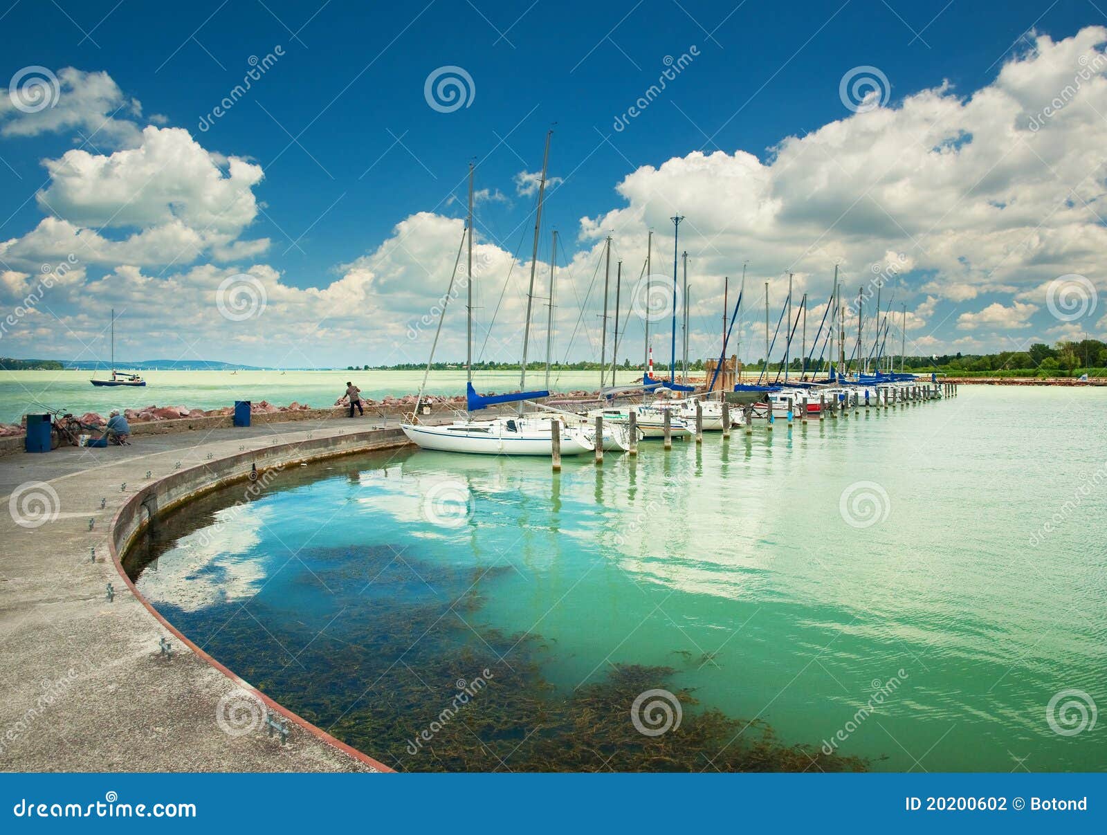 Lake Balaton stock photo. Image of life, hill, beach - 20200602