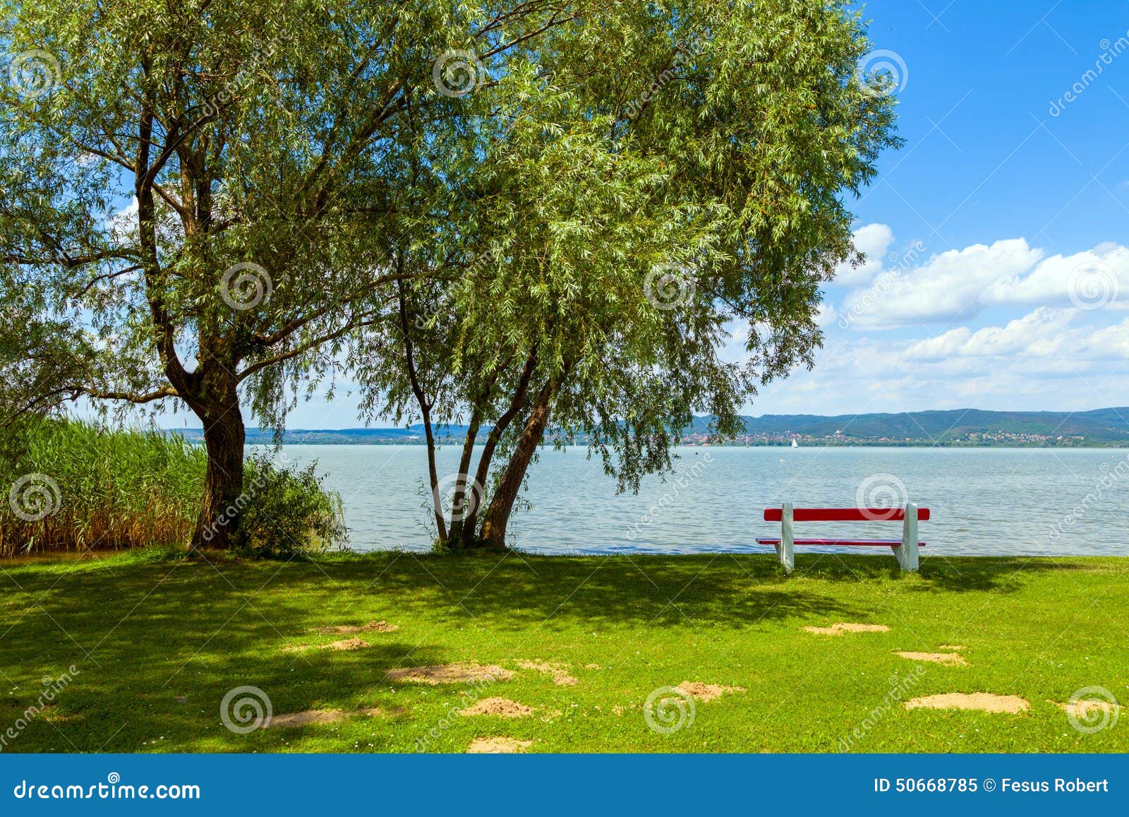 Lake Balaton stock image. Image of nice, balaton, clouds - 50668785