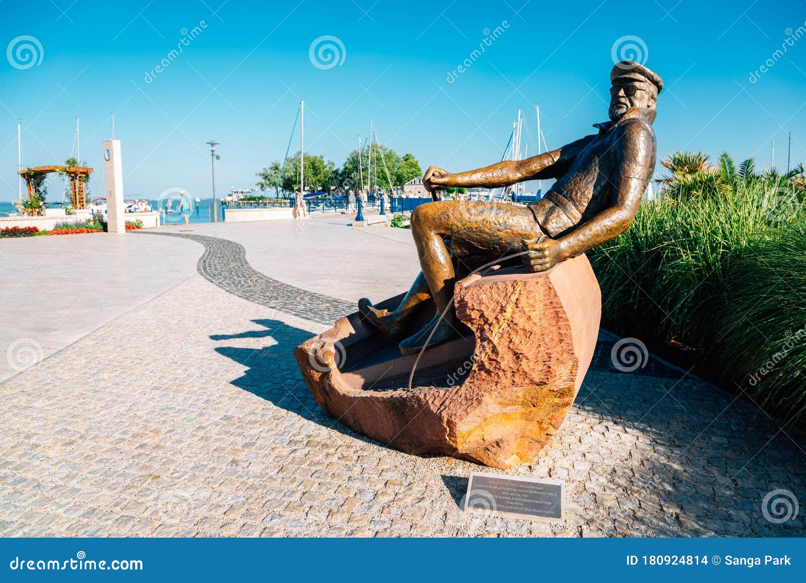 Lake Balaton Park Statue in Balatonfured, Hungary Editorial Stock Image ... Lake Balaton Park Statue in Balatonfured, Hungary Editorial Stock Image ...
