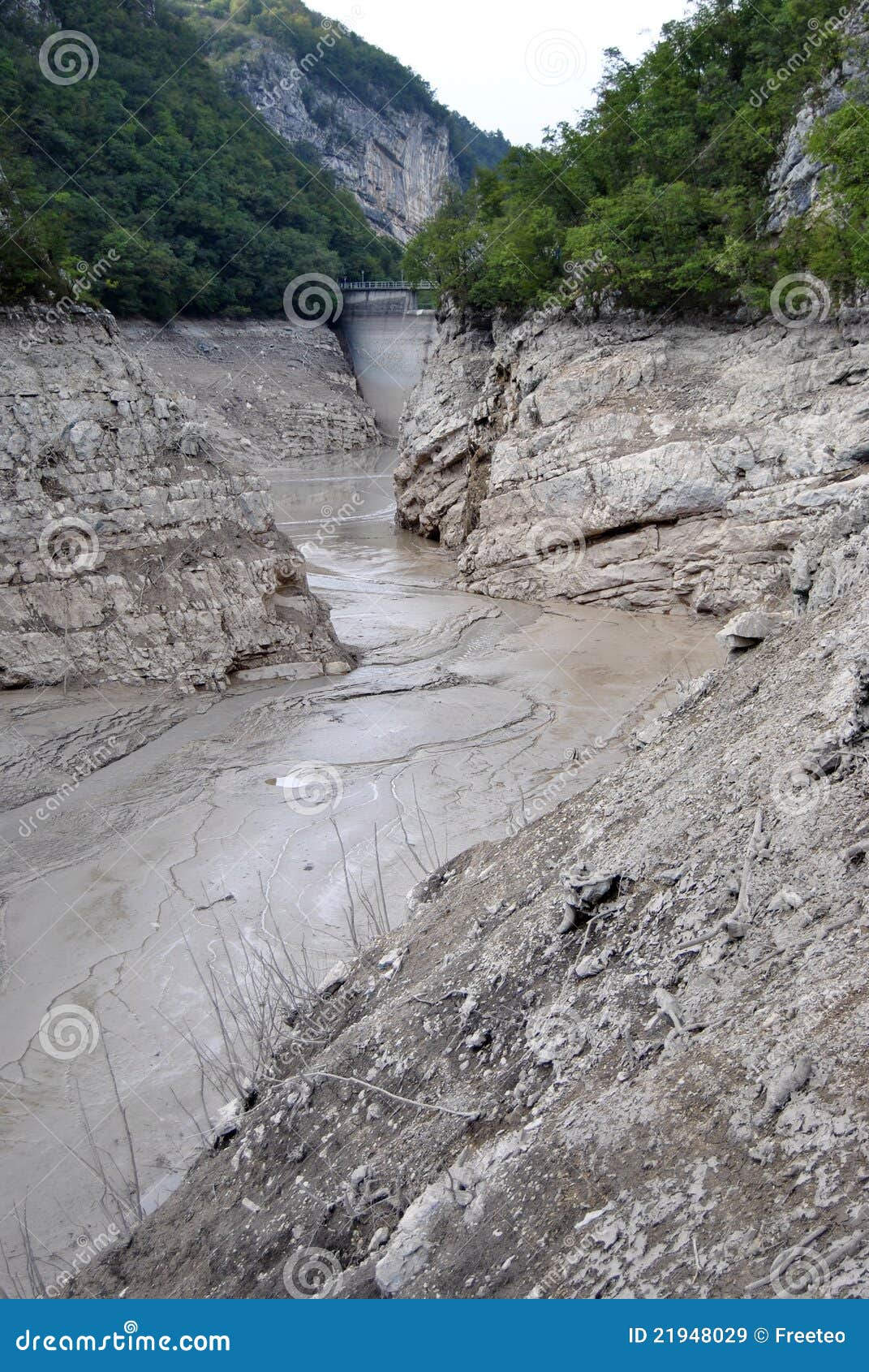 Lake bed stock image. Image of blue, landscape, trentino - 21948029