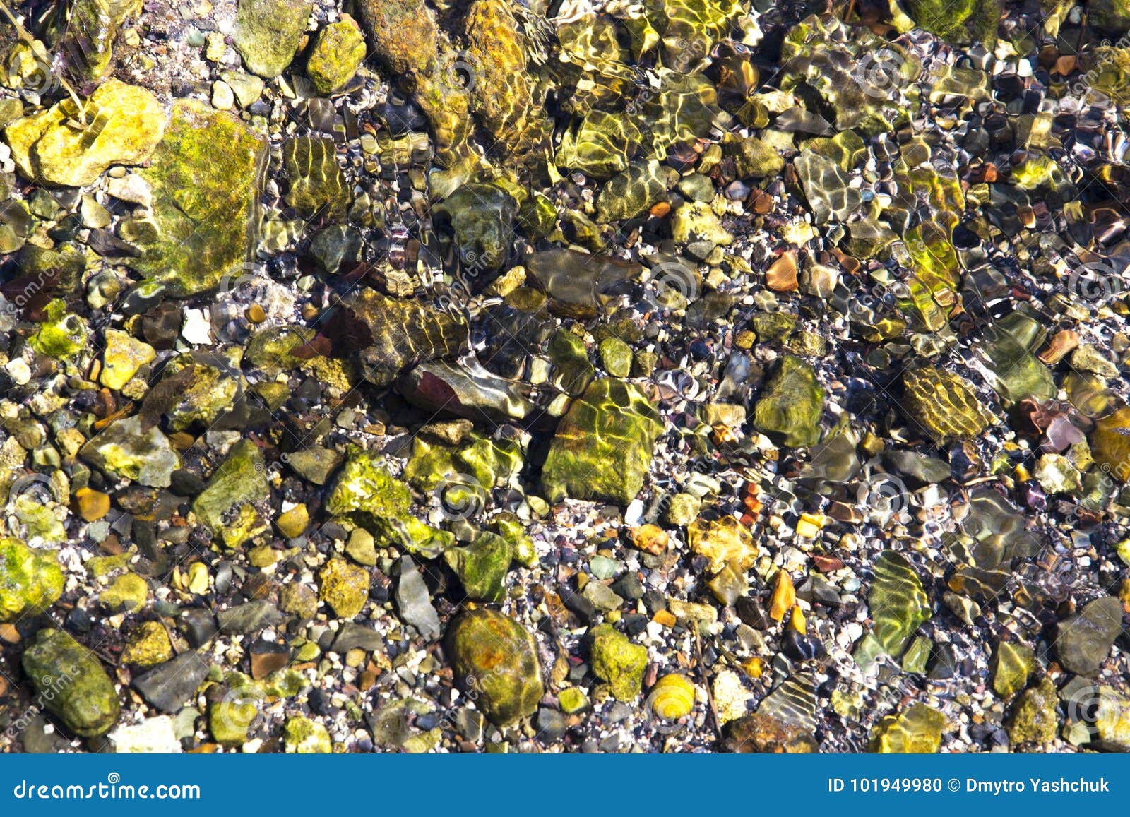 Lake Bed of Rocks or Pebbles Under Water. Stock Photo - Image of color ...
