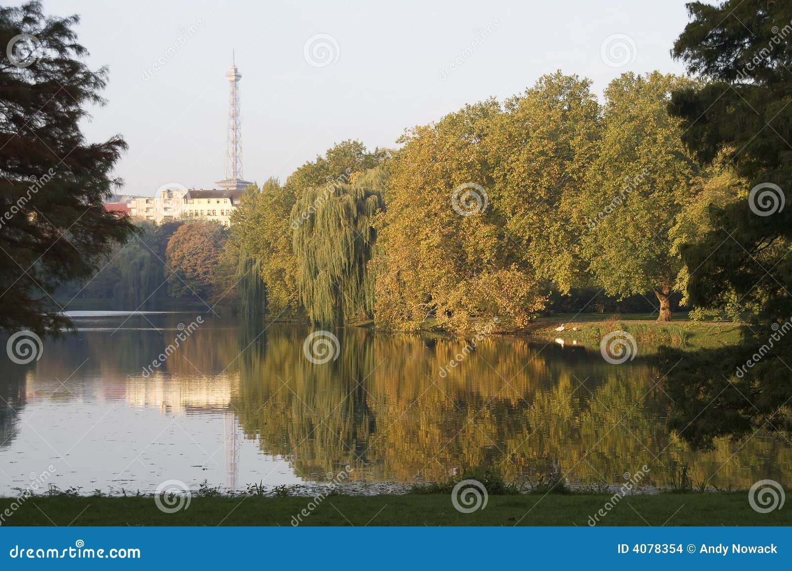 Lake in Berlin stock photo. Image of water, tiergarten - 4078354