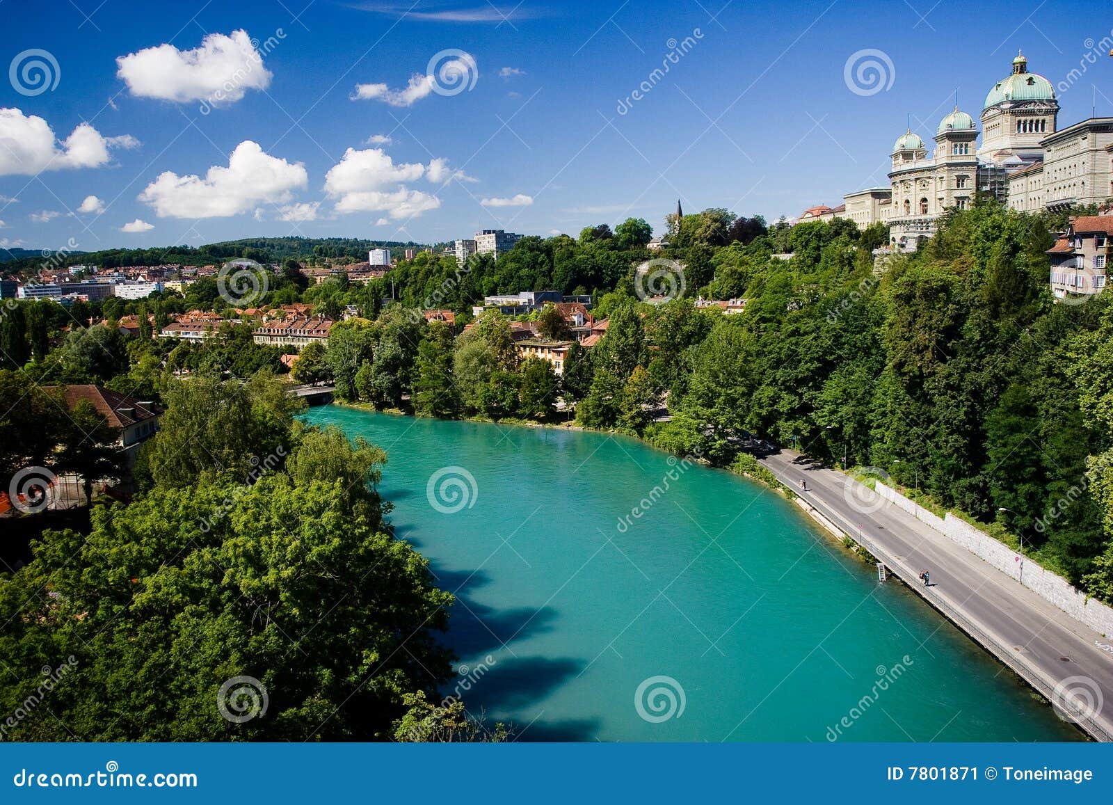 Lake in Bern, Switzerland stock image. Image of switzerland - 7801871