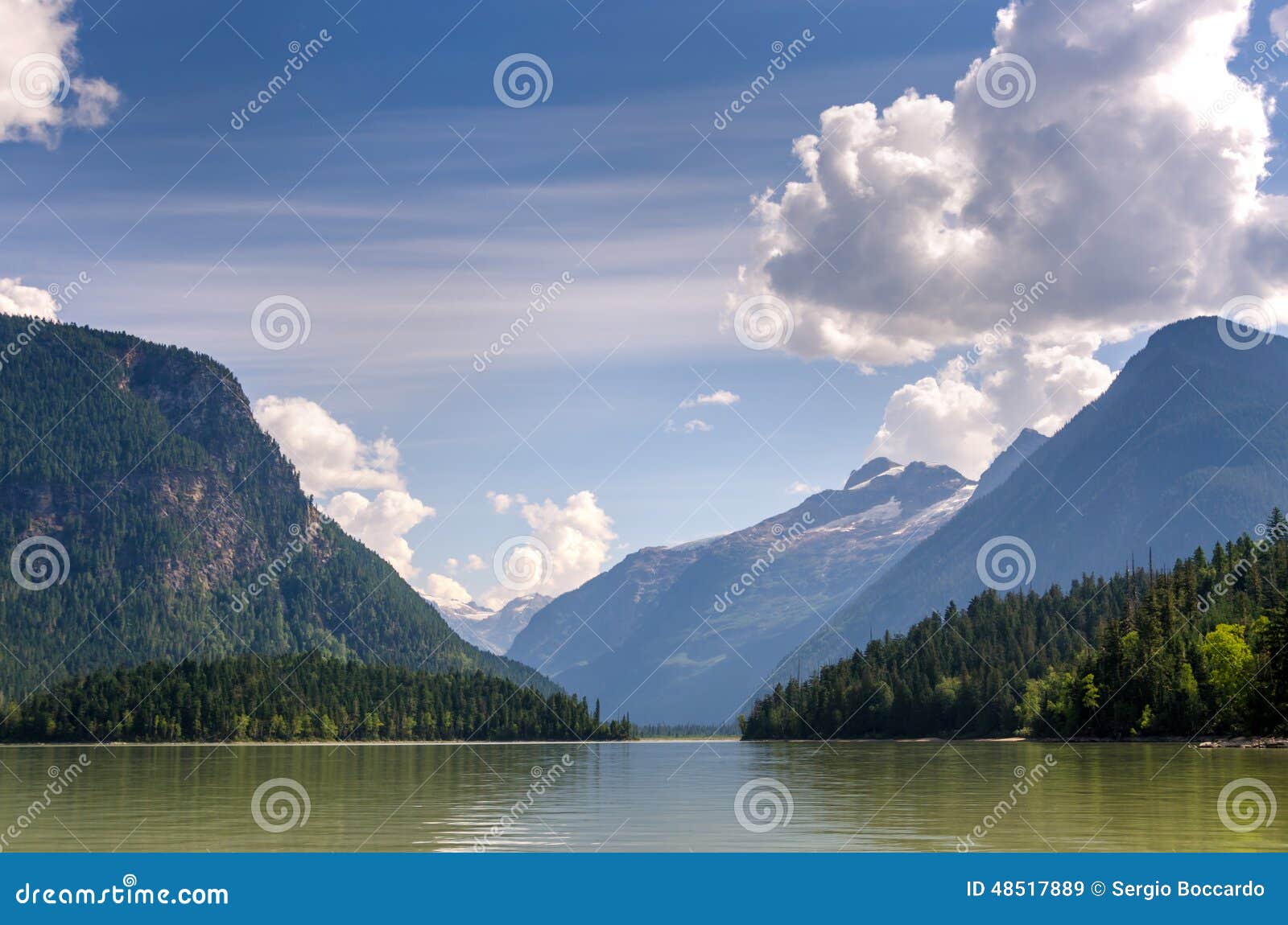 Lake in Blue River stock image. Image of blue, alberta - 48517889